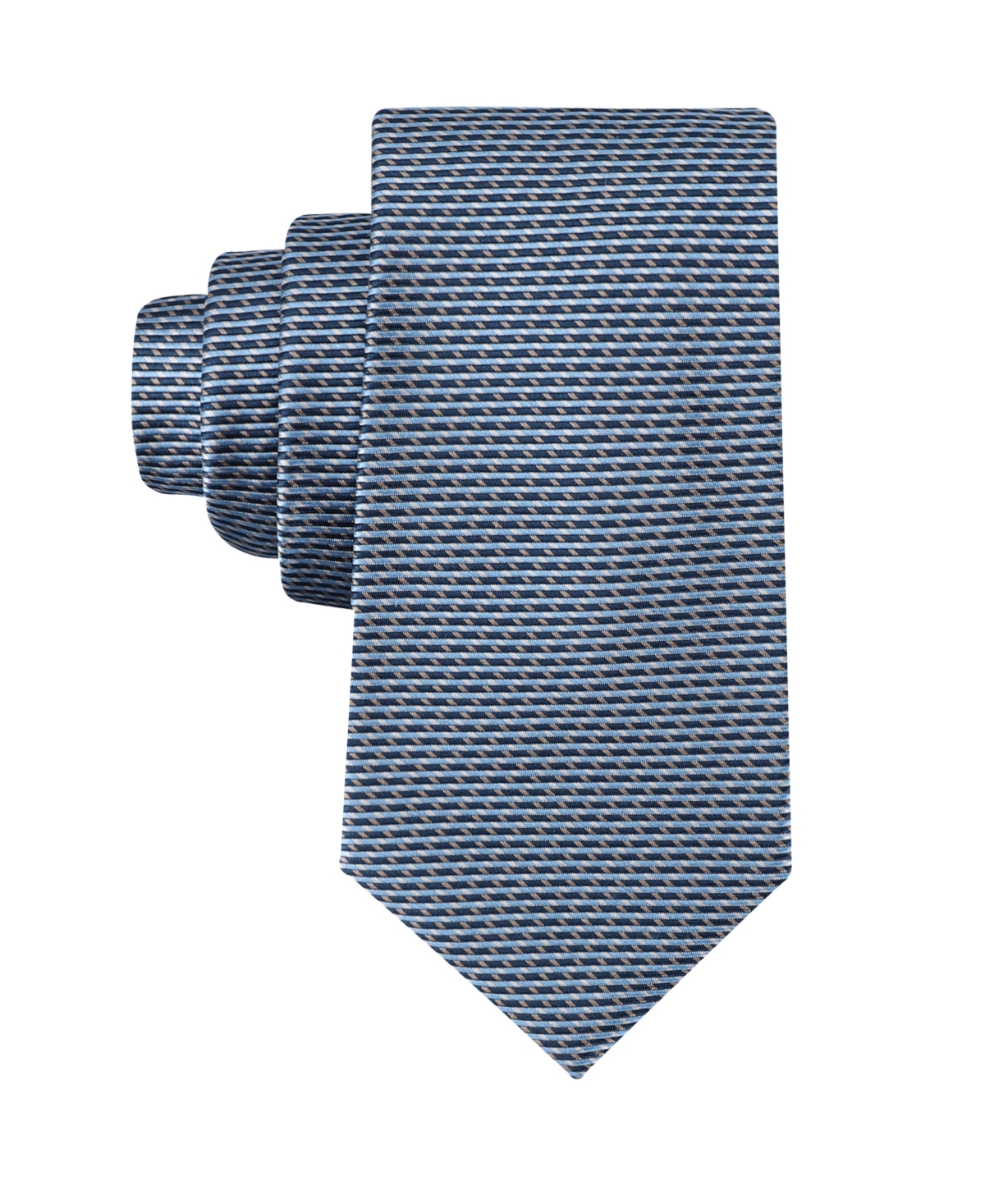 Click here for Tommy Hilfiger Mens Lowell Micro Geo Tie - Navy/Ta... prices