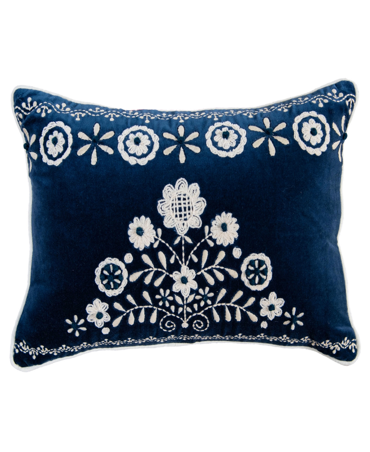 Click here for Rizzy Home Minnie Cotton Velvet Decorative Pillow... prices