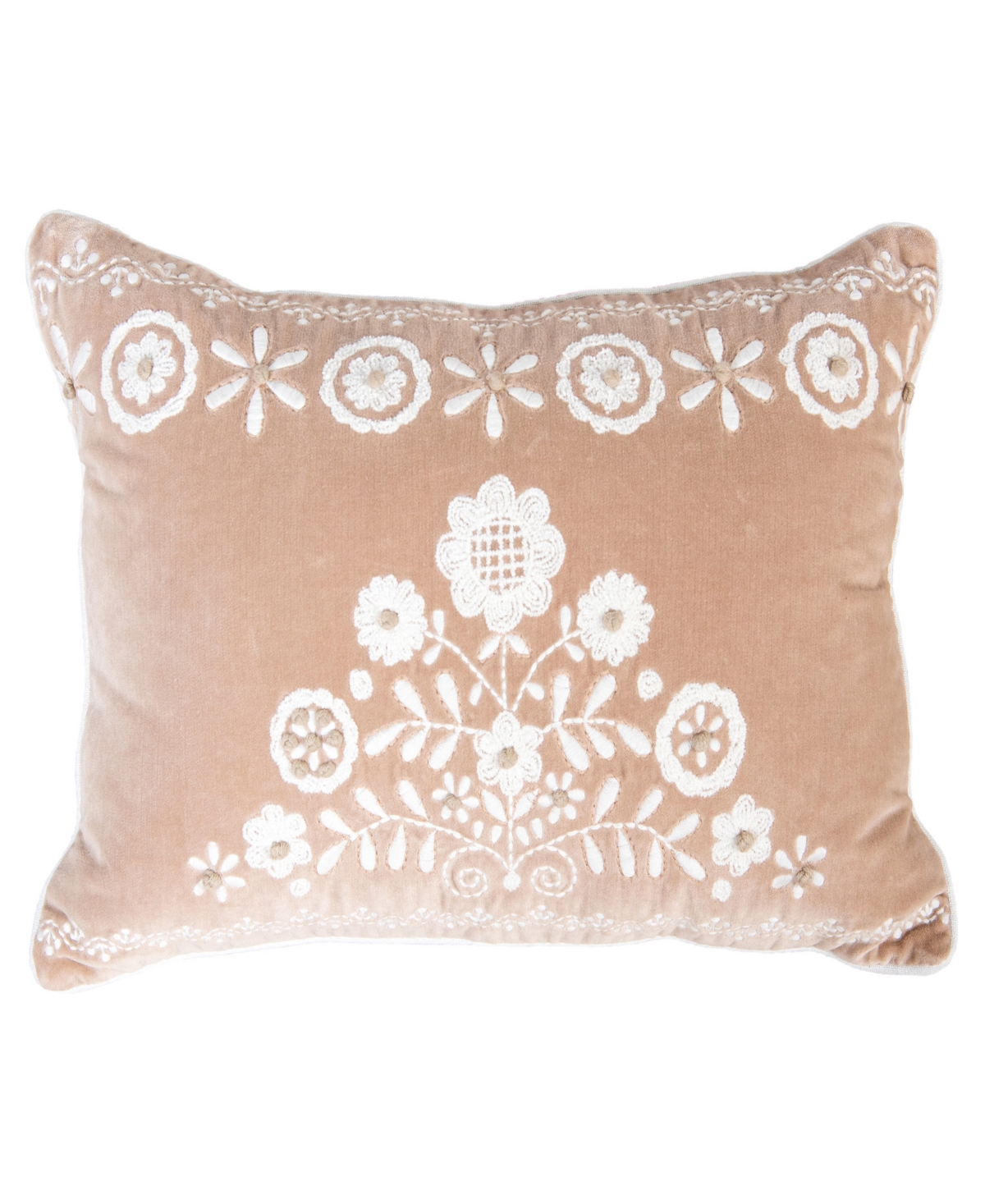 Click here for Rizzy Home Minnie Cotton Velvet Decorative Pillow... prices