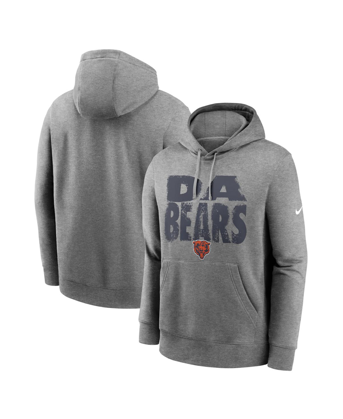 Click here for Nike Mens Heather Gray Chicago Bears Club Fleece H... prices