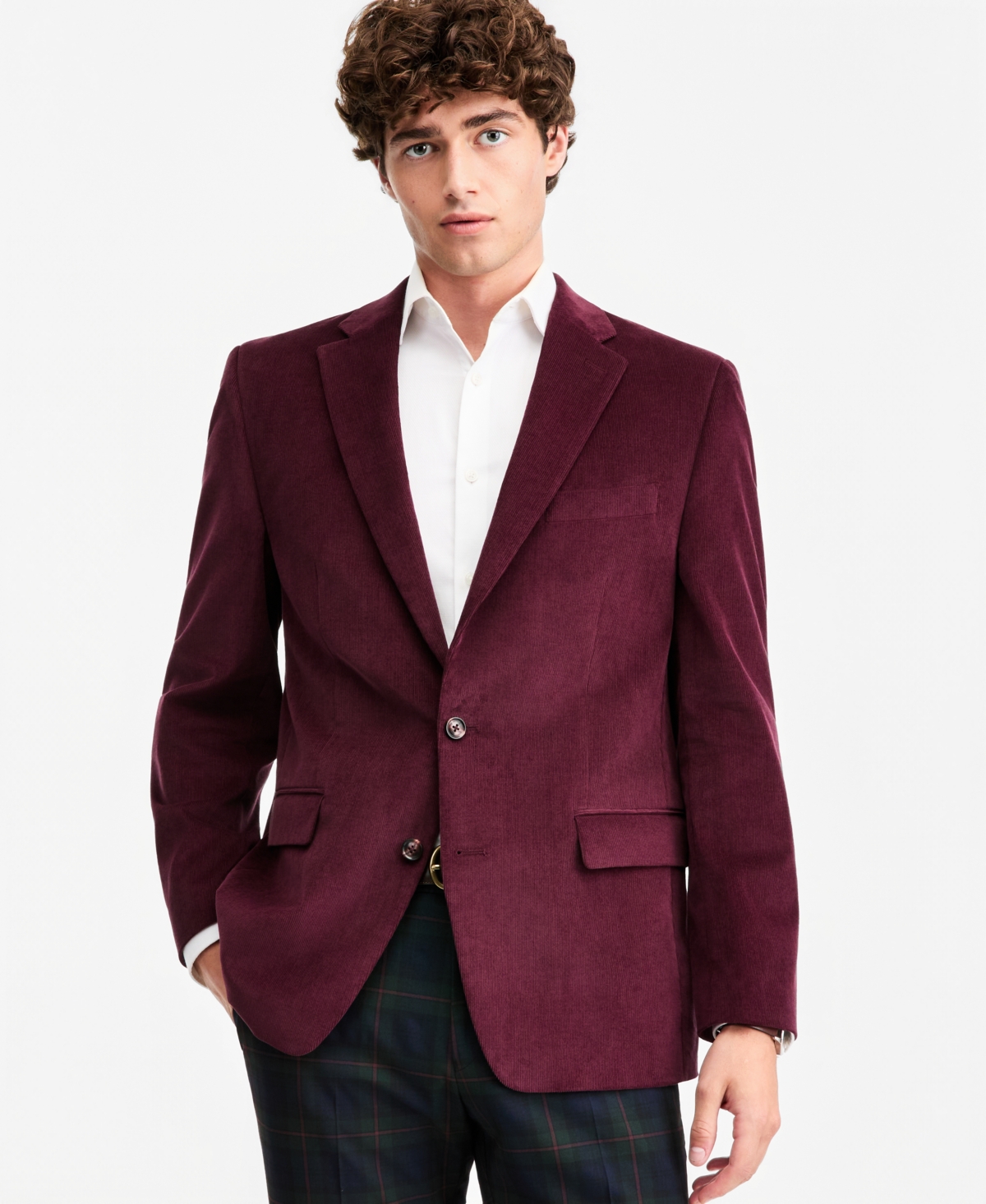 Click here for Tommy Hilfiger Mens Modern-Fit Corduroy Sport Coat... prices
