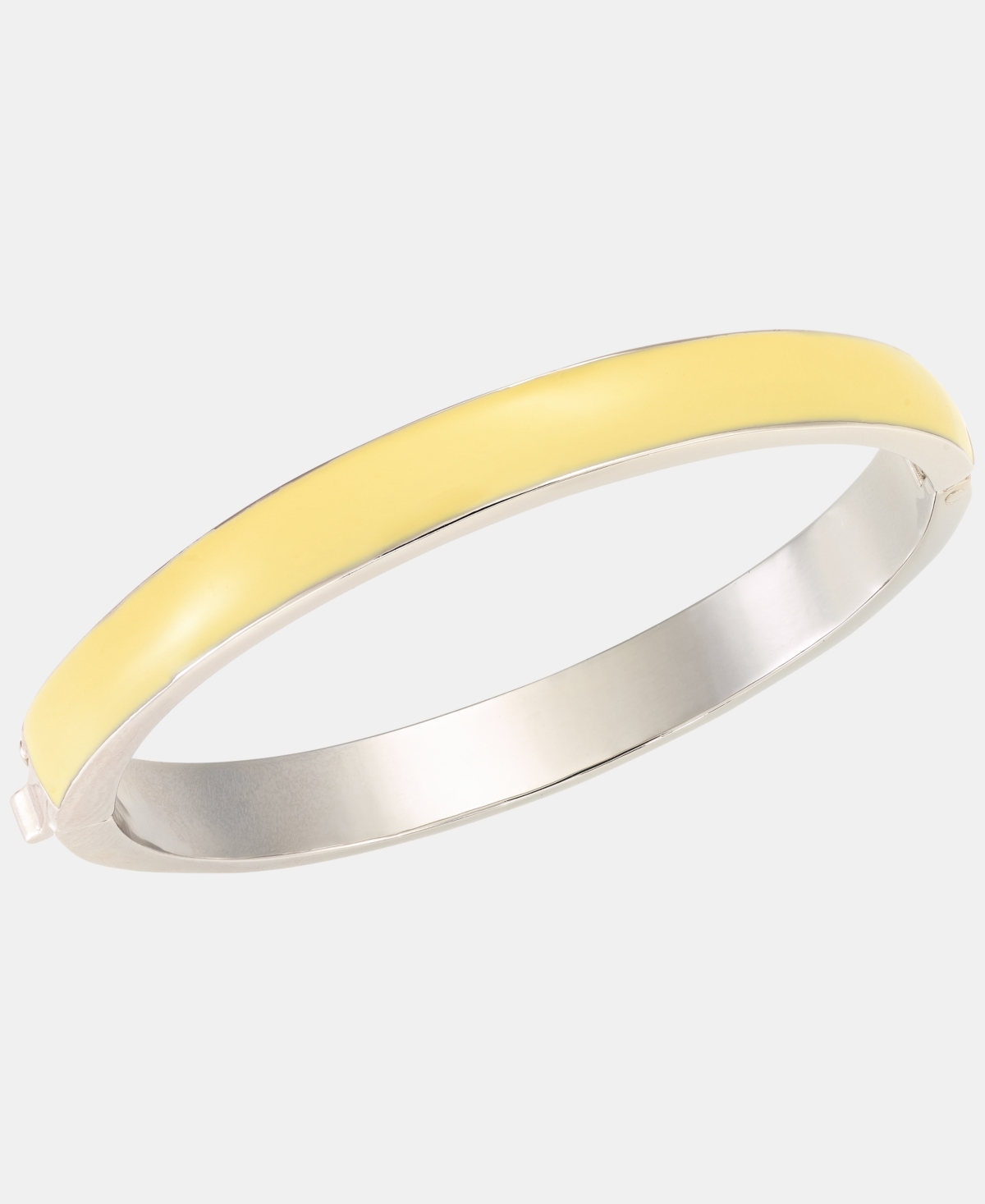 Click here for On 34th Gold-Tone White Enamel Bangle Bracelet  Ma... prices