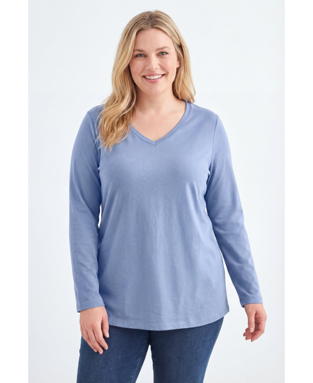 Click here for Woman Within Plus Size Within Perfect Long-Sleeve... prices