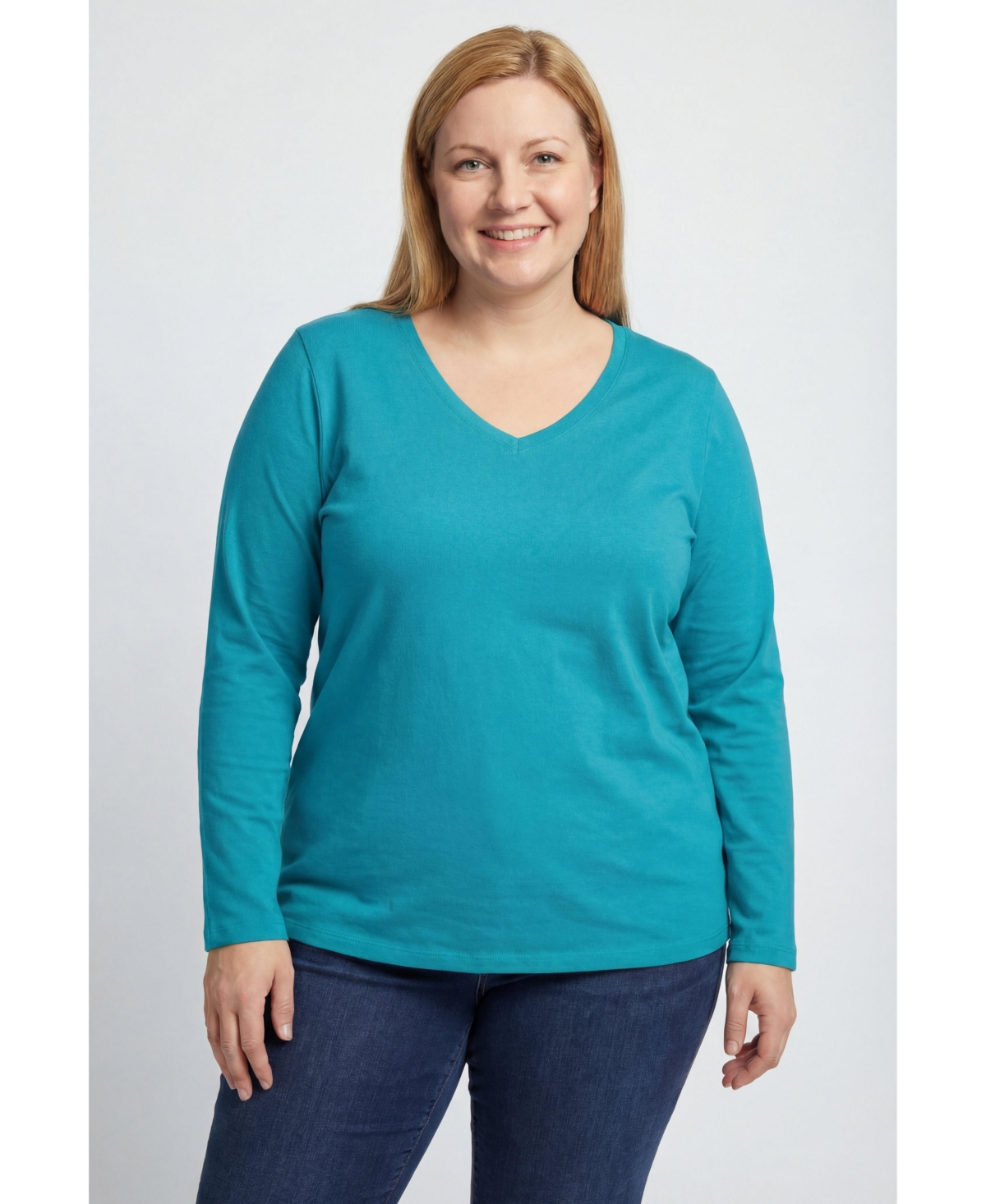 Click here for Woman Within Plus Size Within Perfect Long-Sleeve... prices