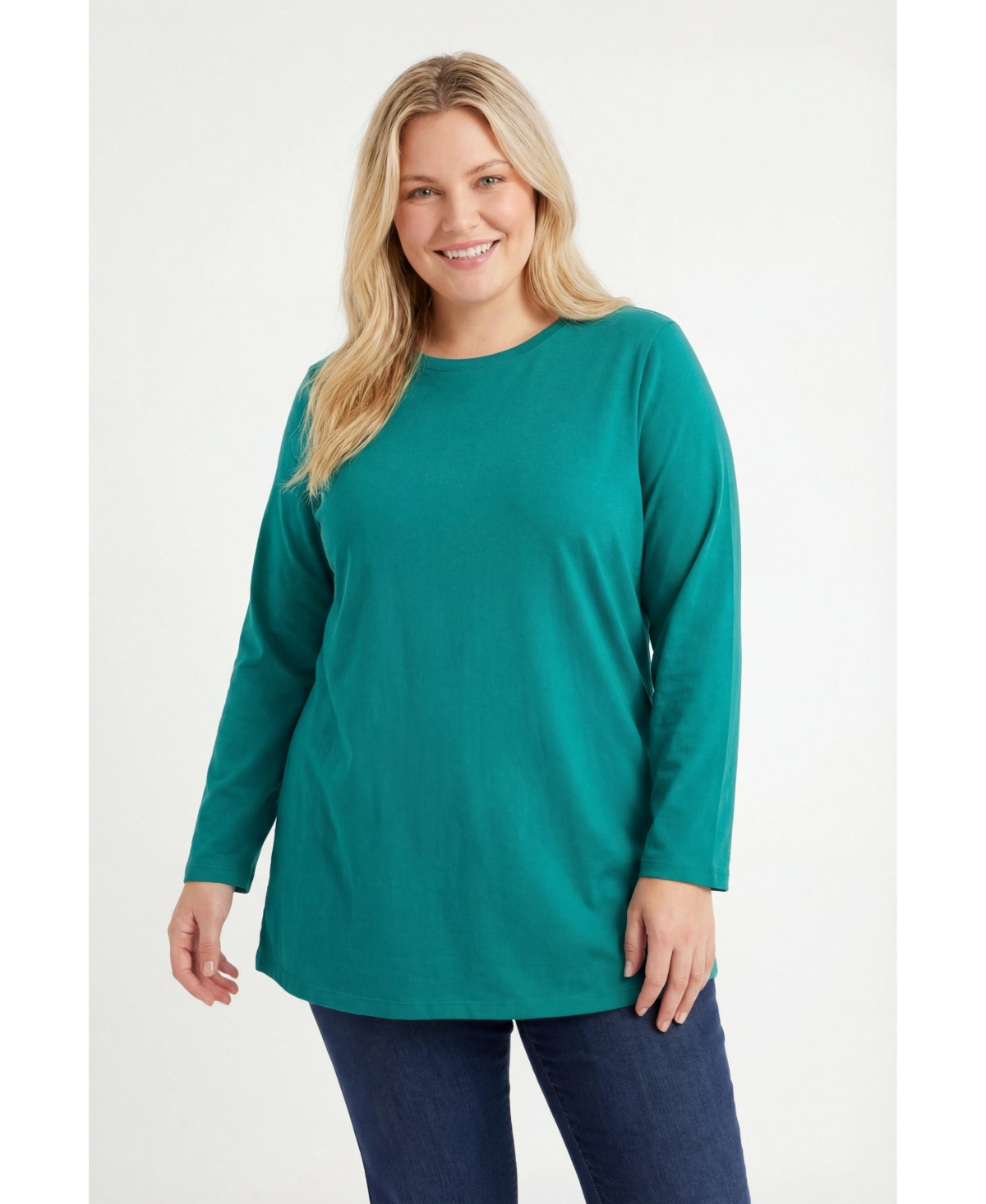 Click here for Woman Within Plus Size Within Perfect Long-Sleeve... prices