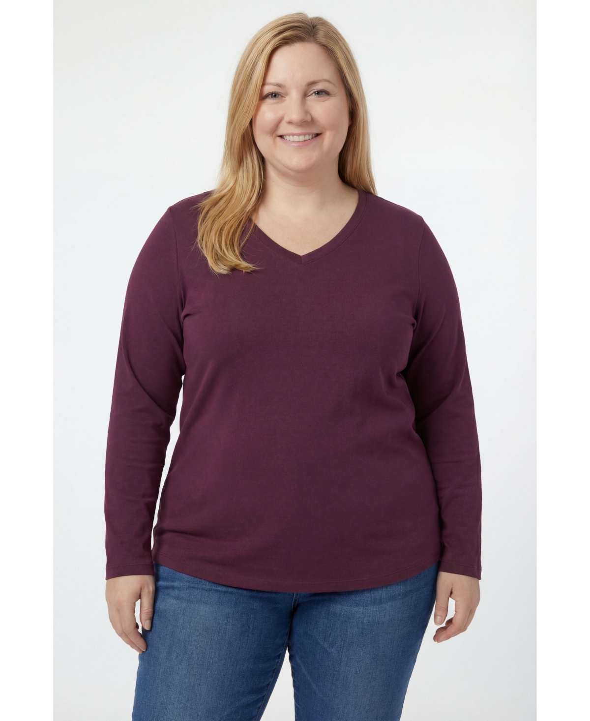 Click here for Woman Within Plus Size Within Perfect Long-Sleeve... prices