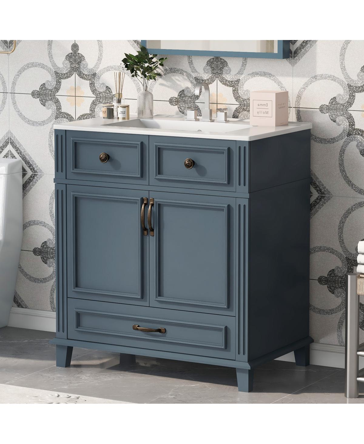 Click here for Sillysis 30 Solid Wood Bathroom Vanity with Cerami... prices