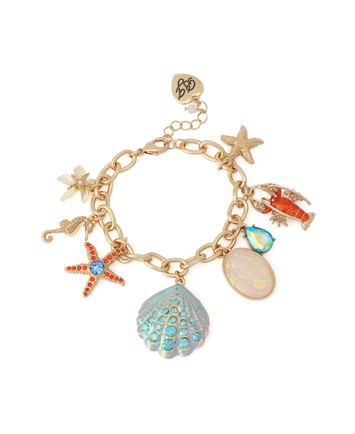 Click here for Betsey Johnson Faux Stone Sealife Charm Bracelet -... prices
