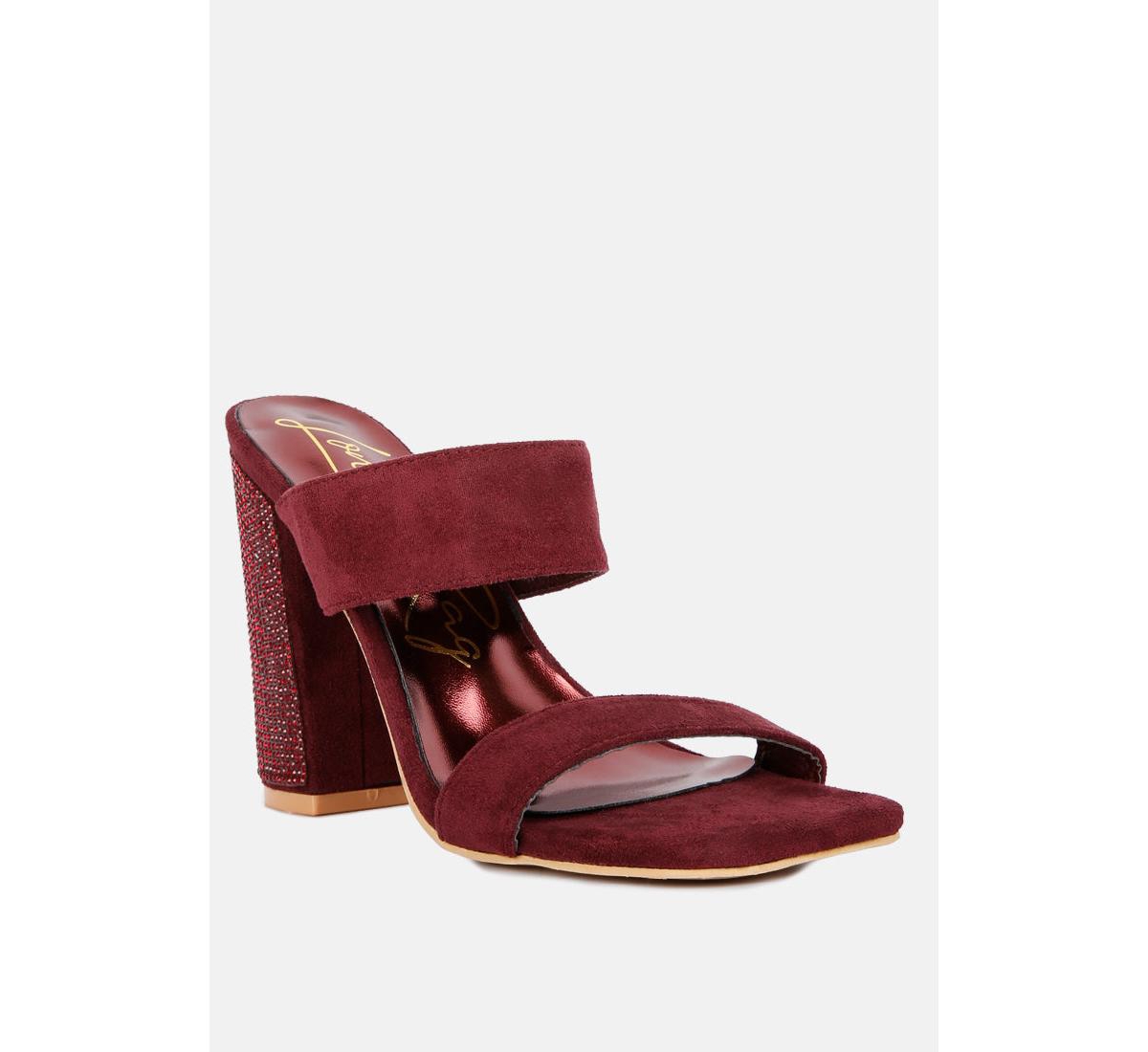 Click here for High Sass Rhinestone Embellished Sandals - Red prices