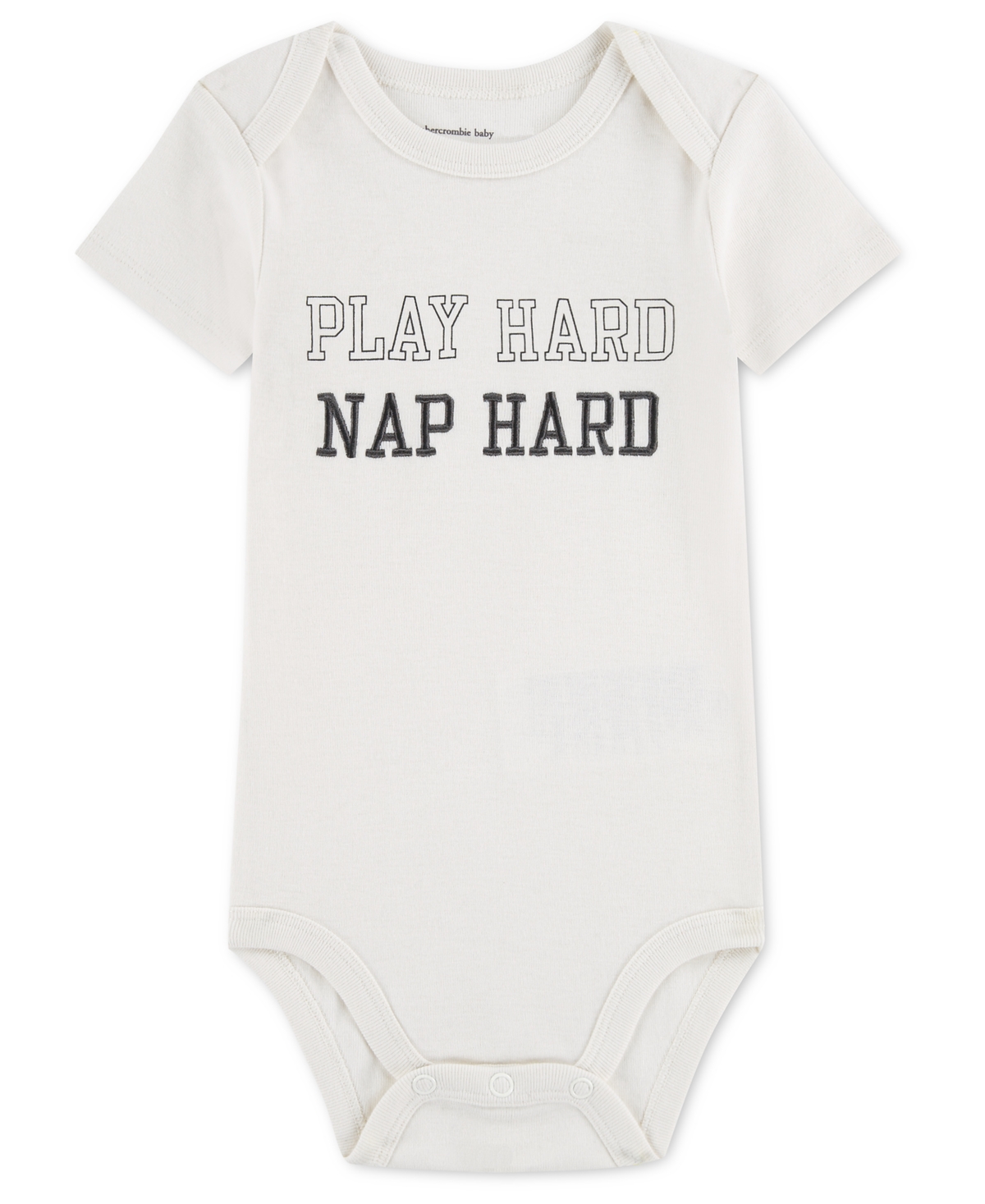 Click here for abercrombie kids Baby Boys Graphic Bodysuit - Whit... prices