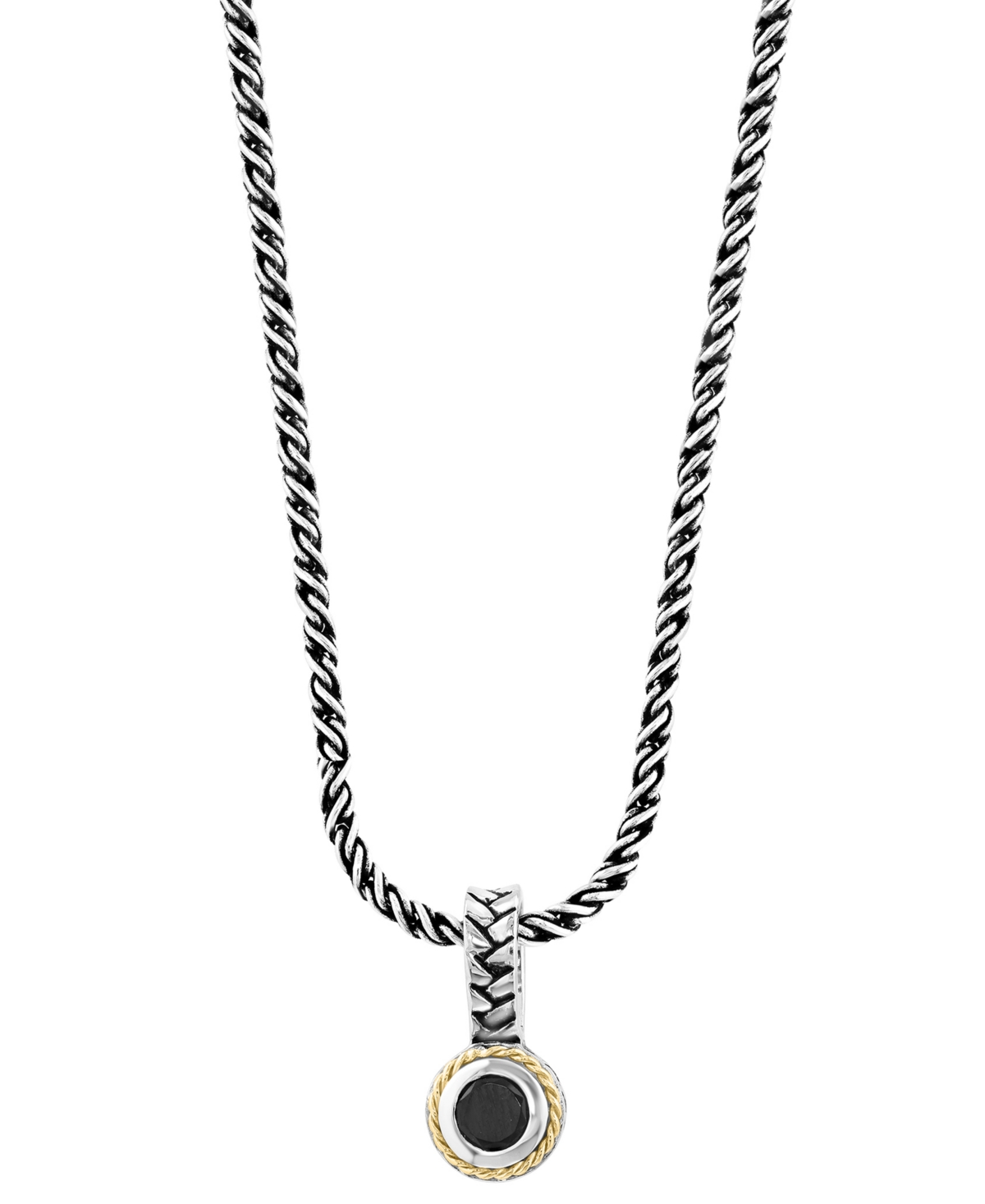 Click here for Effy Collection Onyx Necklace in 18k Sterling Silv... prices