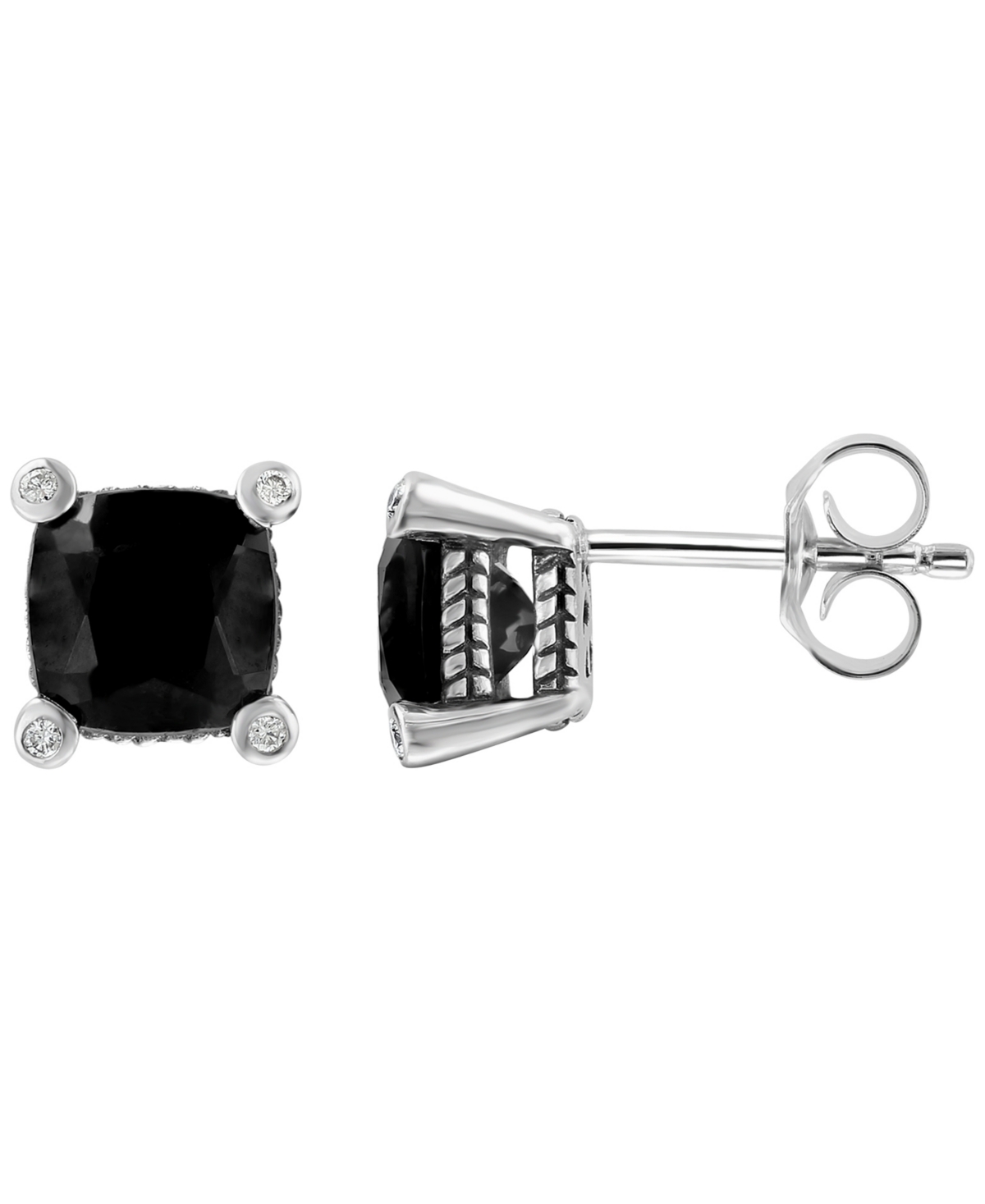 Click here for Effy Collection Diamond (1/20 ct. t.w.) and Onyx E... prices