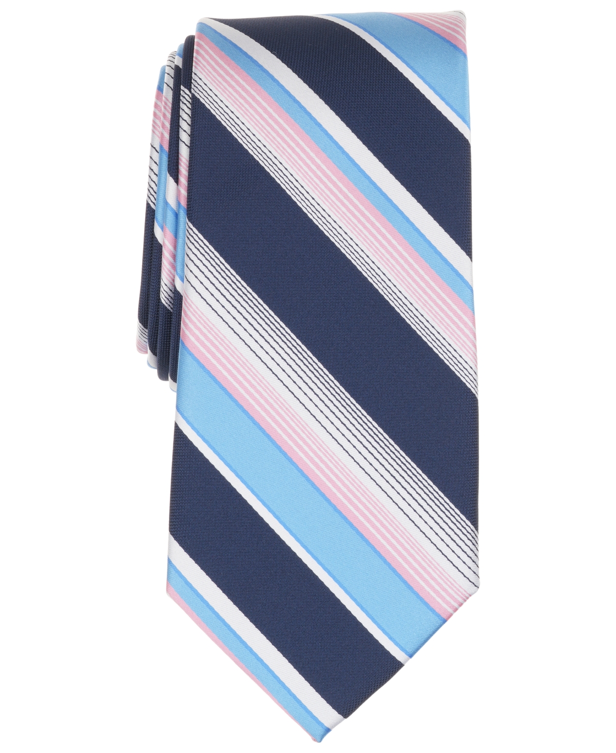 Click here for Perry Ellis Portfolio Mens Hubbard Striped Tie - N... prices