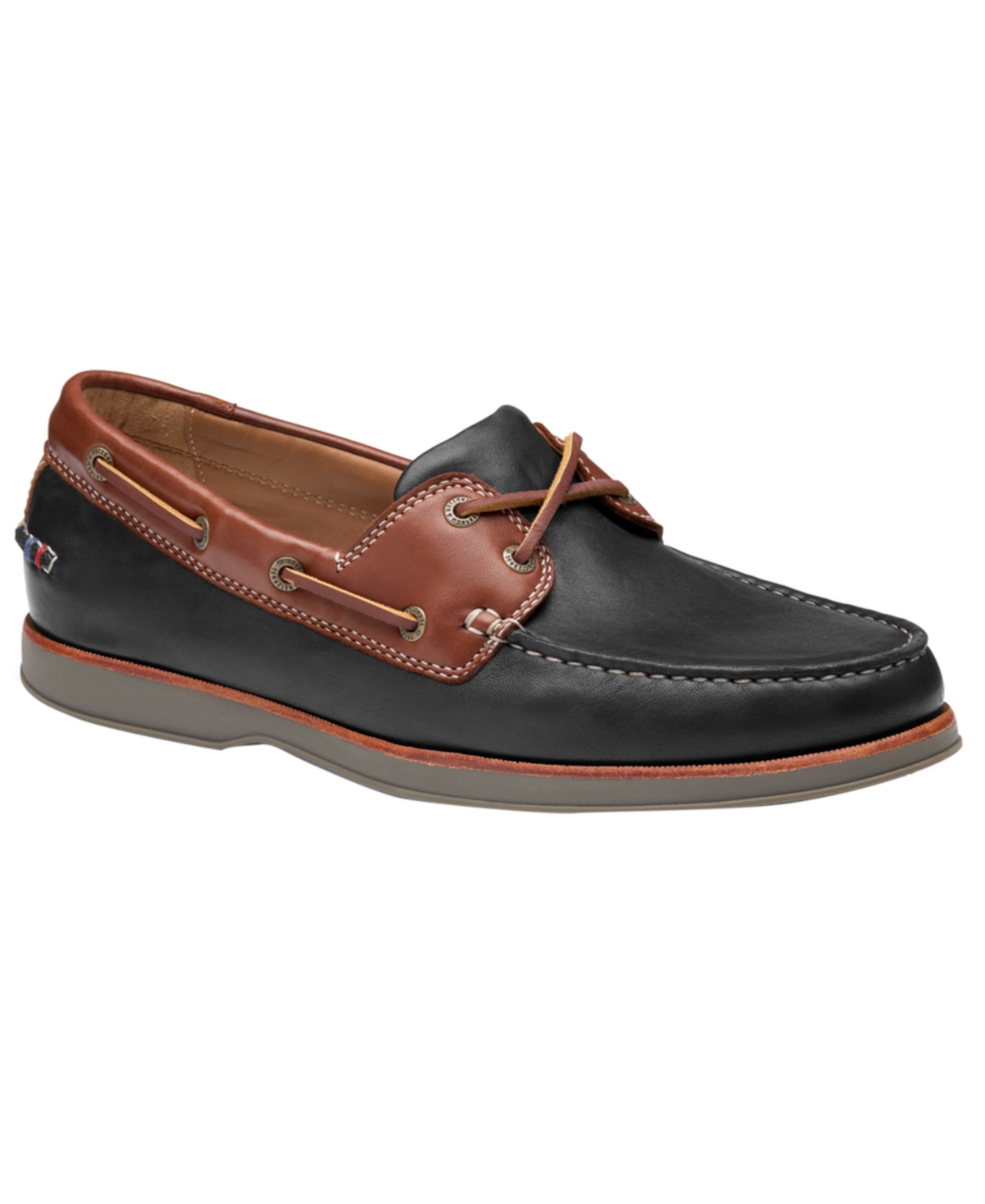 Click here for Johnston & Murphy Mens Slip-On Shoes - Black/Brown... prices