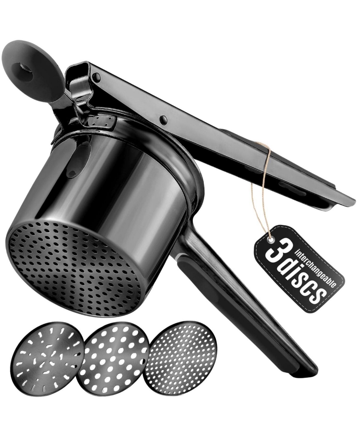 Click here for Zulay Kitchen Potato Ricer with 3 Interchangeable... prices