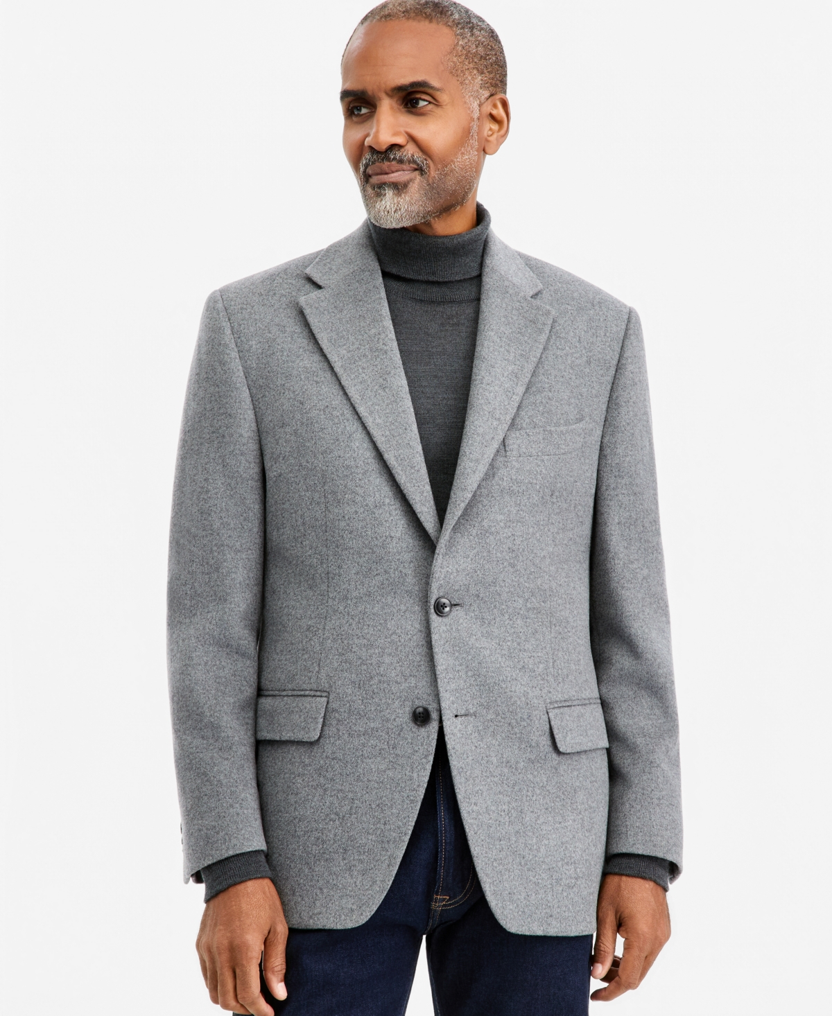 Click here for Michael Kors Mens Classic-Fit Wool & Silk Blend Lu... prices