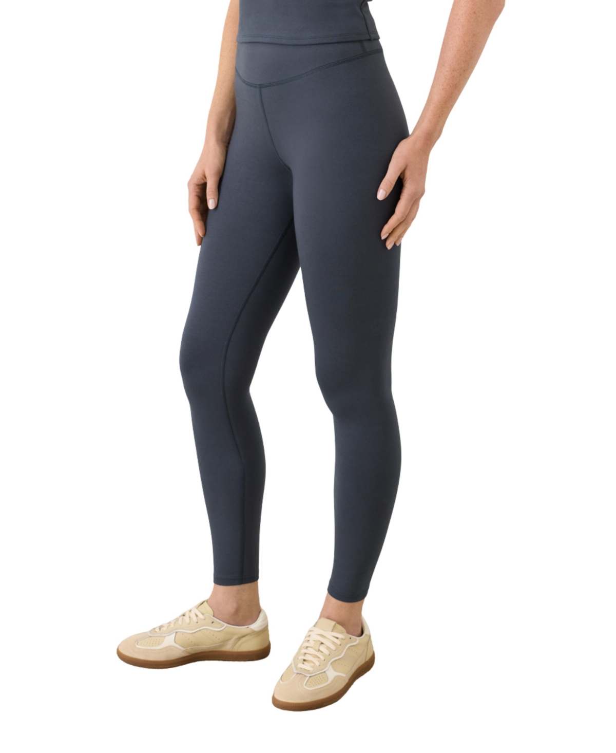 Click here for Pact Womens Cotton On the Go-To Legging - Steel bl... prices