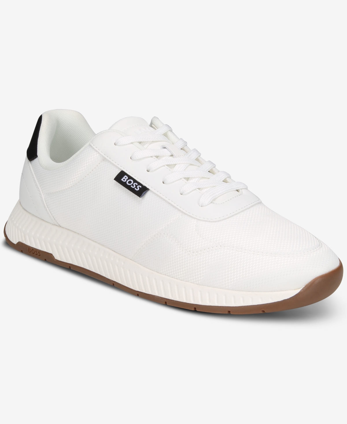 Click here for Boss by Hugo Boss Mens Titanium Runn Sneakers - WH... prices