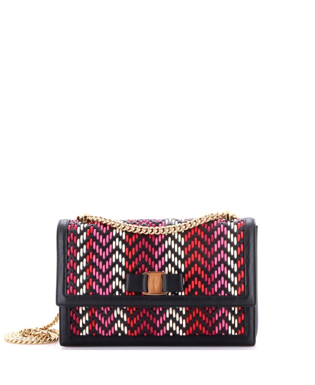 Click here for Pre-Owned Salvatore Ferragamo Medium Ginny Crossbo... prices