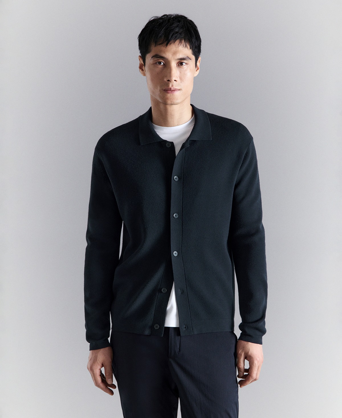 Click here for Mango Mens Fine Knit Comfort Stretch Cardigan Swea... prices