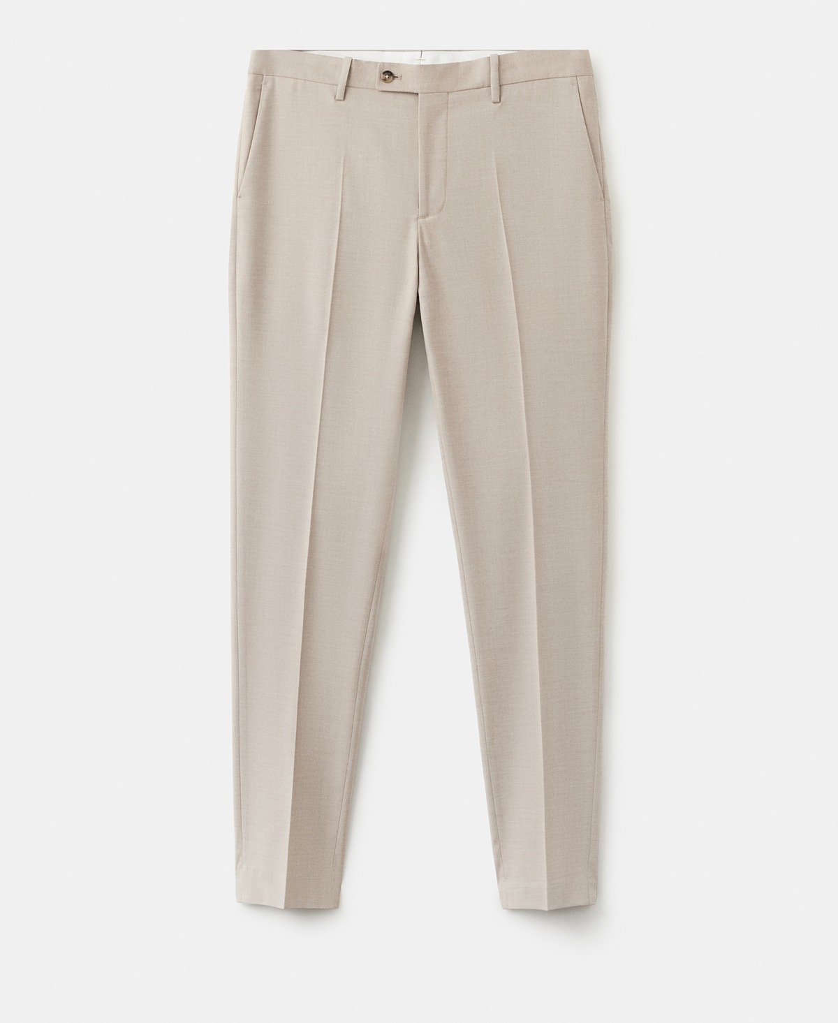 Click here for Mango Mens Milan Slim-Fit Suit Pants - Beige prices
