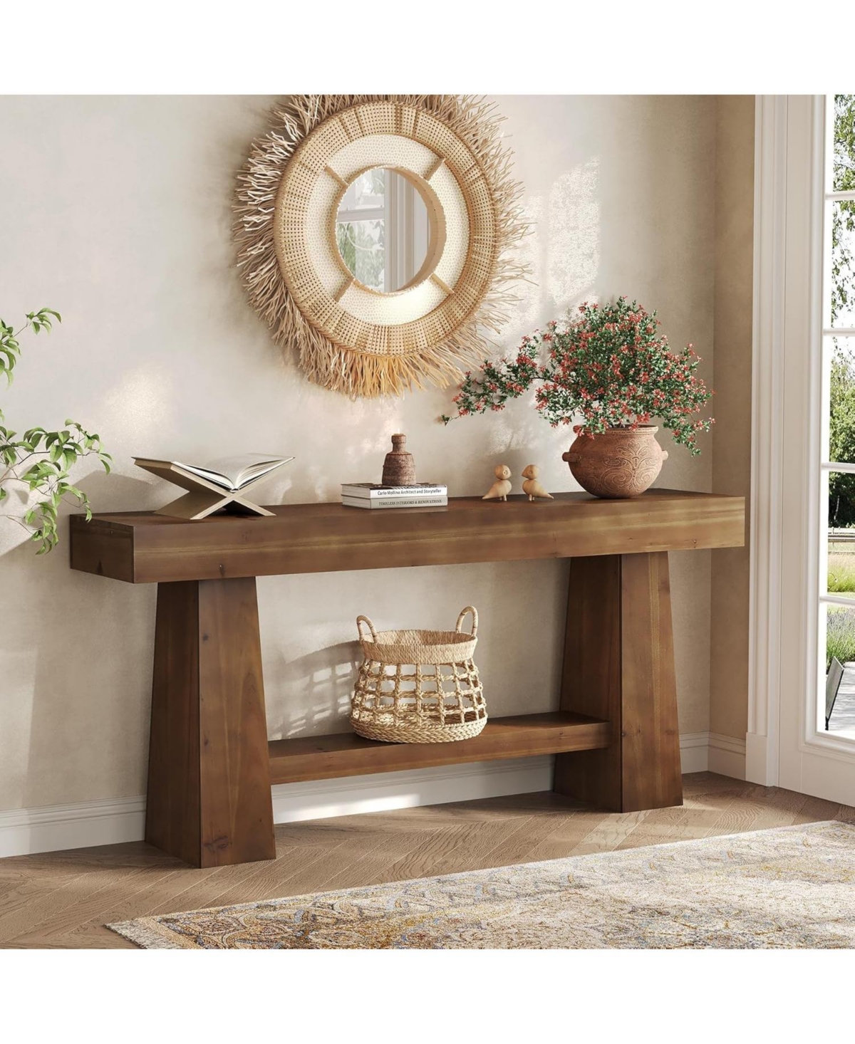 Click here for Tribesigns Solid Wood Console Table  63-Inch Entry... prices