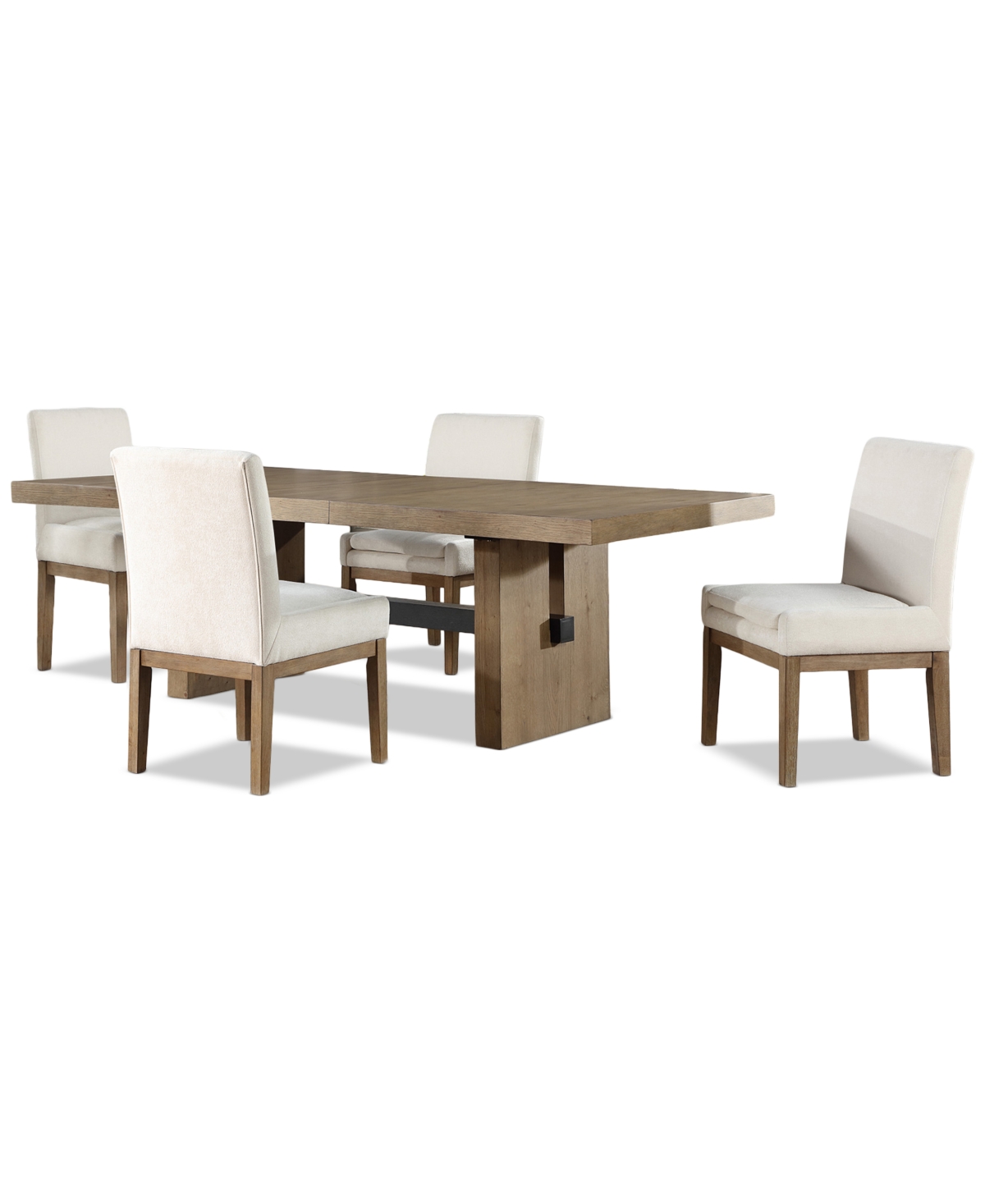 Click here for Macai 5-Pc. Wood Dining Set (Rectangular Table + 4... prices