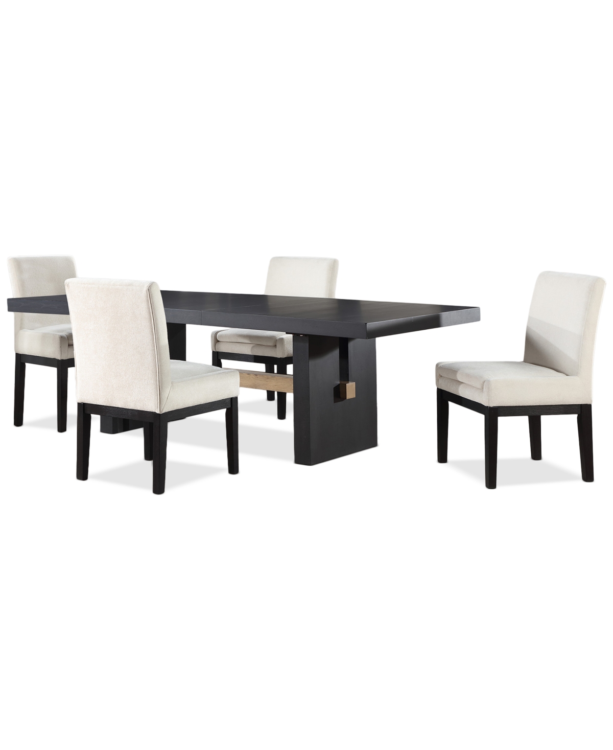 Click here for Macai 5-Pc. Wood Dining Set (Rectangular Table + 4... prices