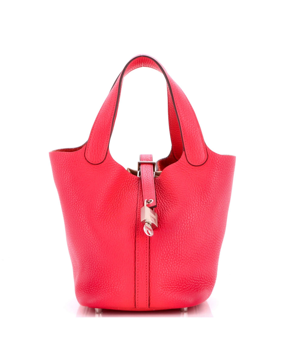 Click here for Pre-Owned HERMES Pm Picotin Lock Bag Clemence - Or... prices