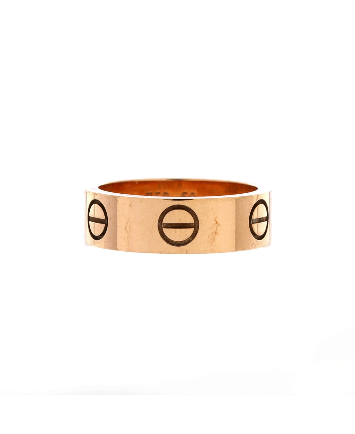 Click here for Pre-Owned Cartier Love Band Ring - 18k yellow gold prices