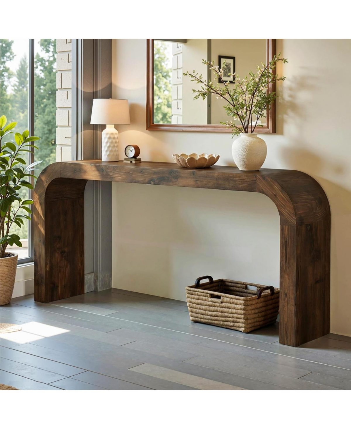 Click here for Tribesigns Solid Wood Tv Stand  70.87-Inch Farmhou... prices