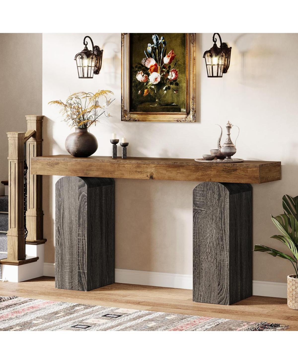 Click here for Tribesigns 63" Long Entryway Table  Farmhouse... prices