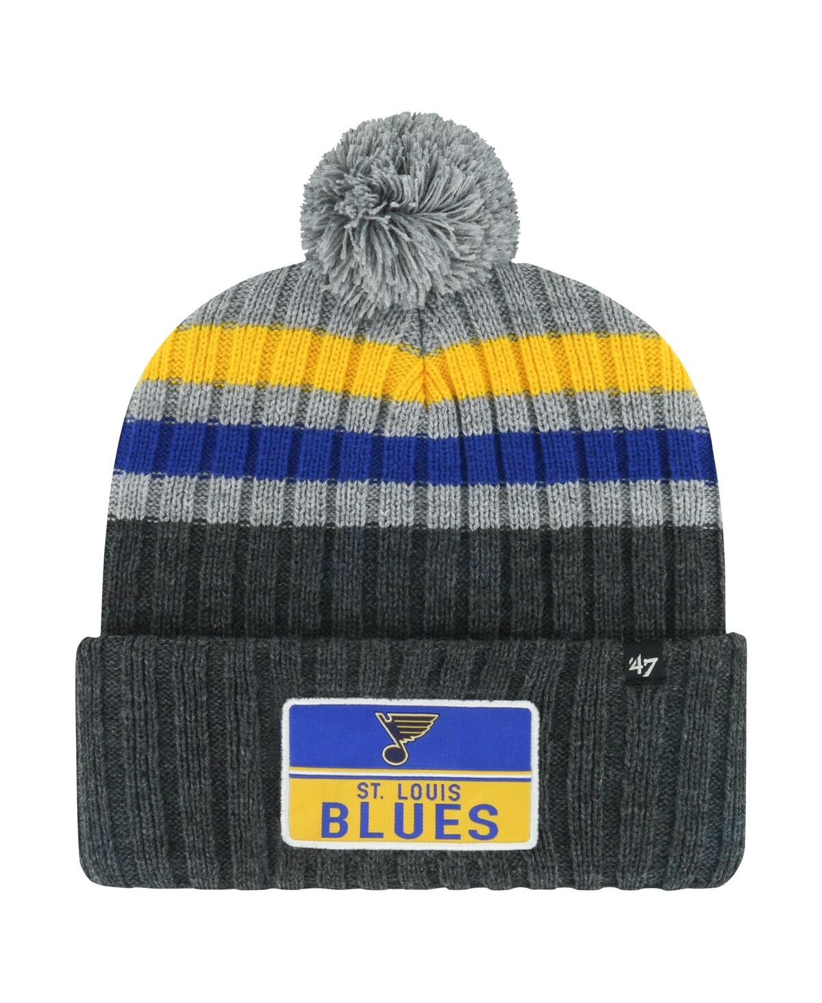 Click here for 47 Brand Mens Gray St. Louis Blues Stack Patch Cuf... prices