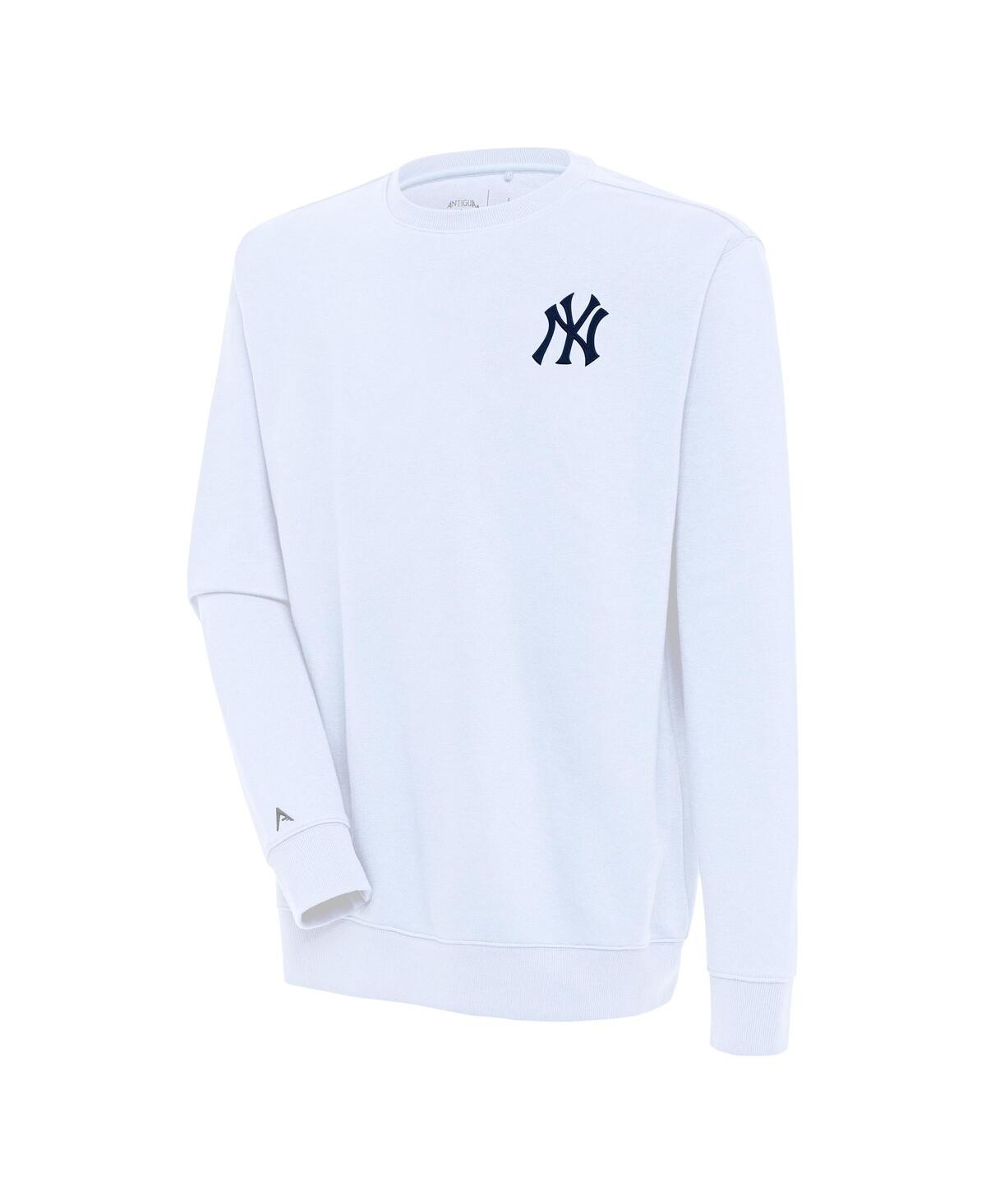 Click here for Antigua Mens White New York Yankees Victory Pullov... prices
