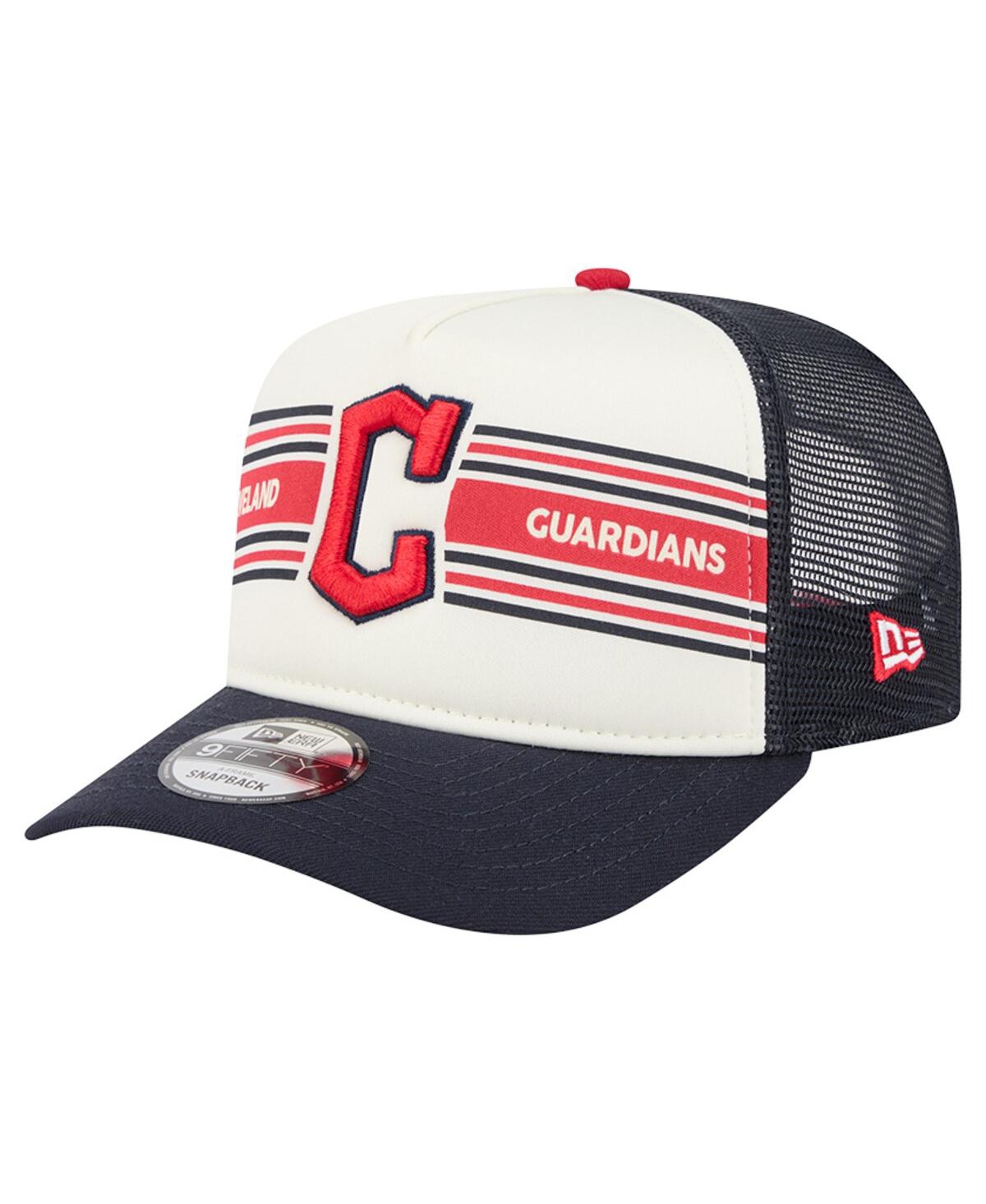 Click here for New Era Mens Cream/Navy Cleveland Guardians Banner... prices