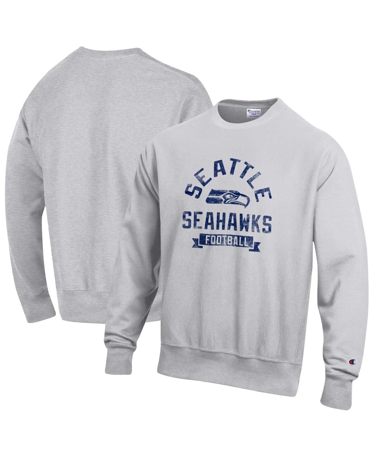 Click here for Champion Mens Heather Gray Seattle Seahawks Revers... prices