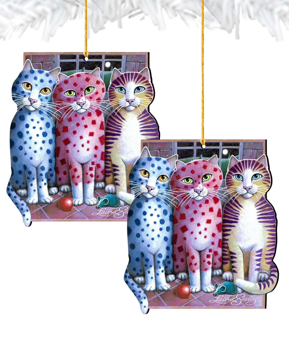 Click here for Designocracy Board Meeting Pets Holiday Ornaments... prices