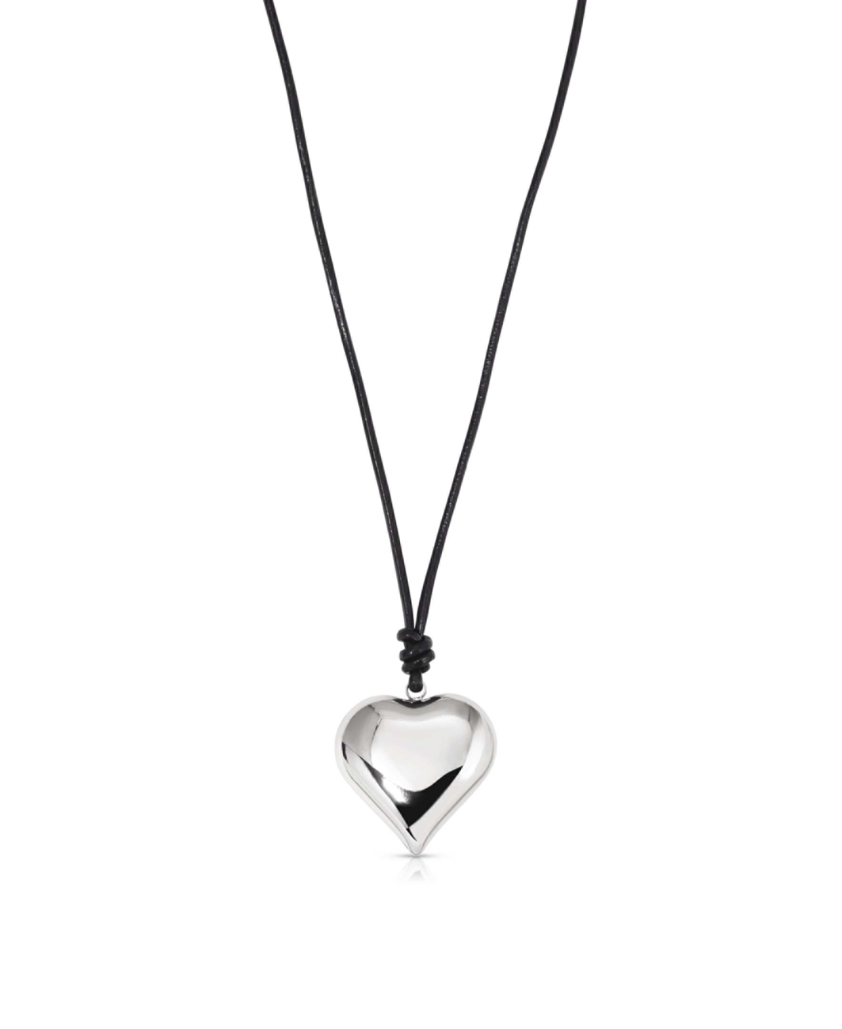 Click here for Ettika Heart Pendant Adjustable Cord Necklace - Si... prices