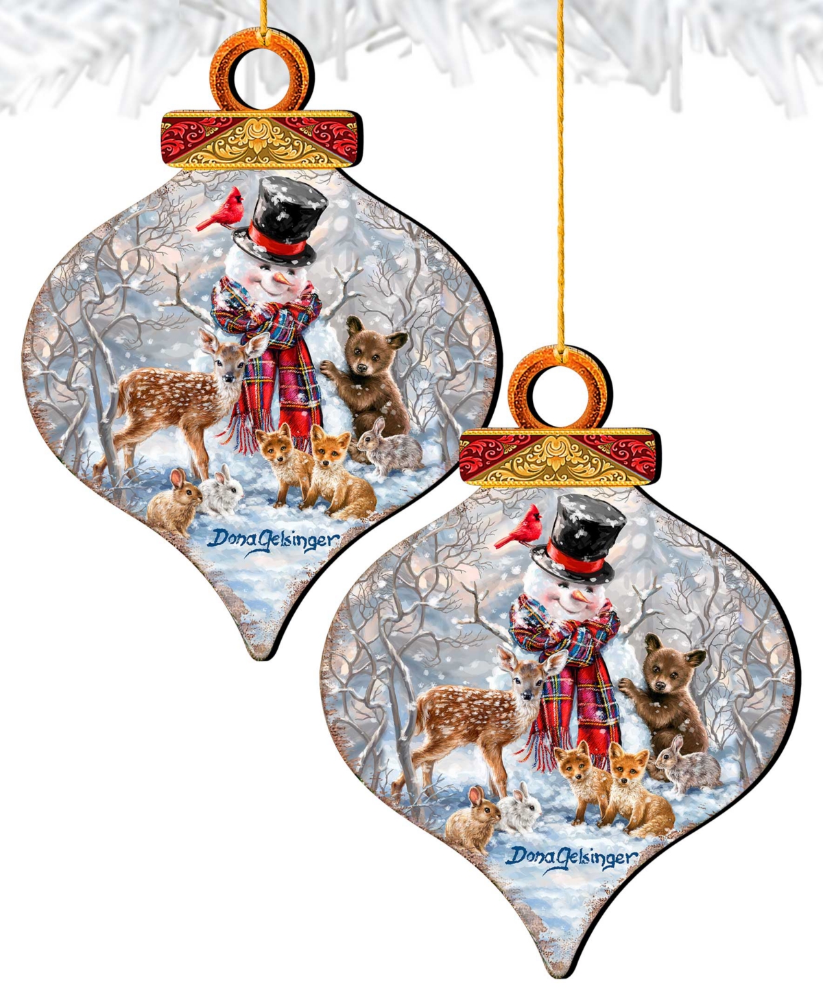 Click here for Designocracy Forest Friends Holiday Ornaments  Set... prices