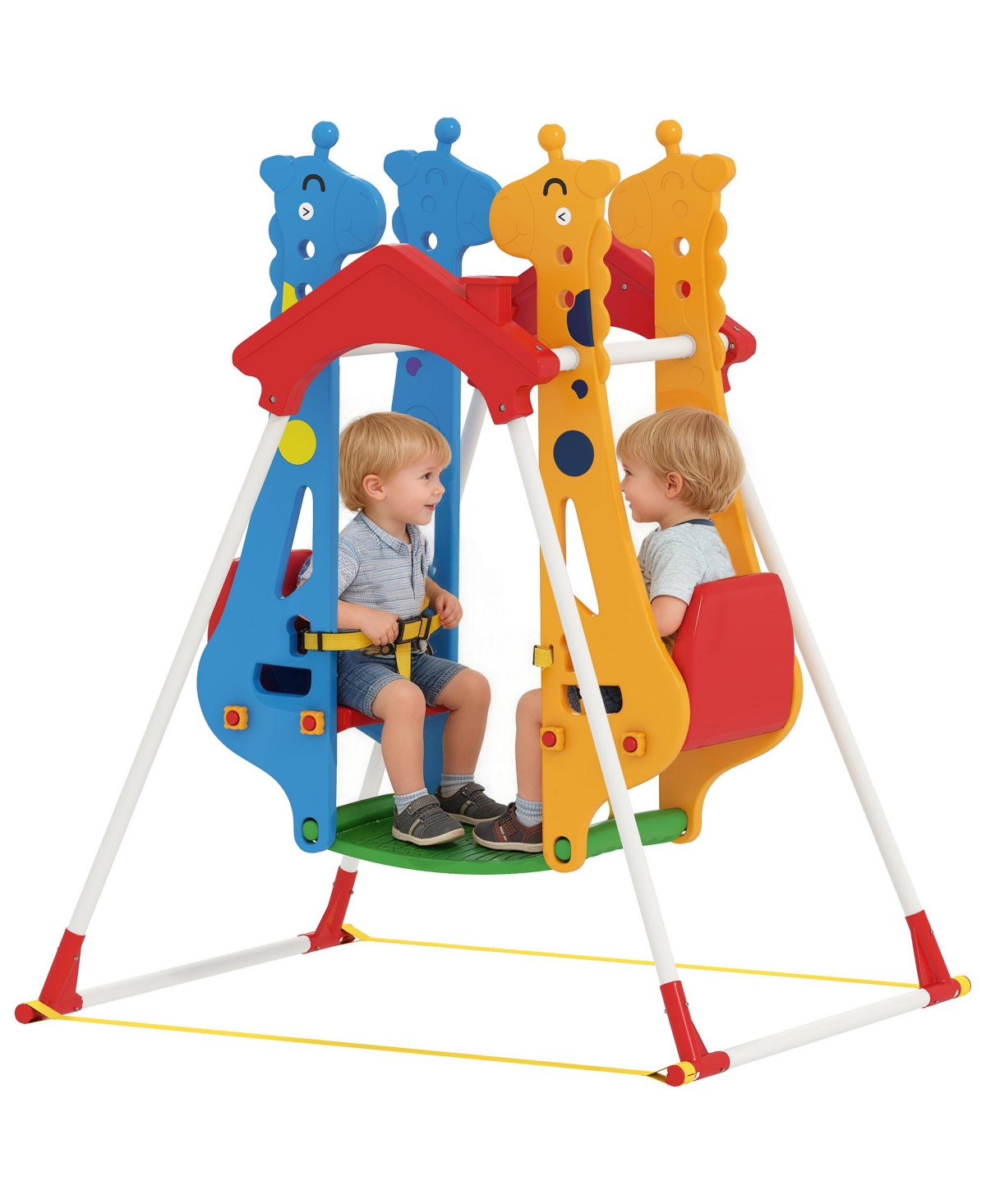 Click here for Qaba Kids Indoor Swing with Double Seats and Safet... prices