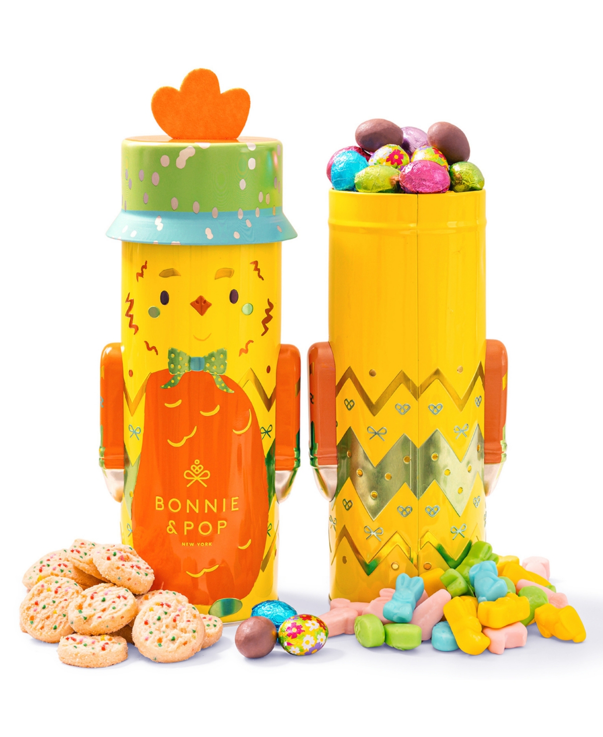 Click here for Bonnie & Pop Easter Chick Snack Tin  1.2 lbs. prices