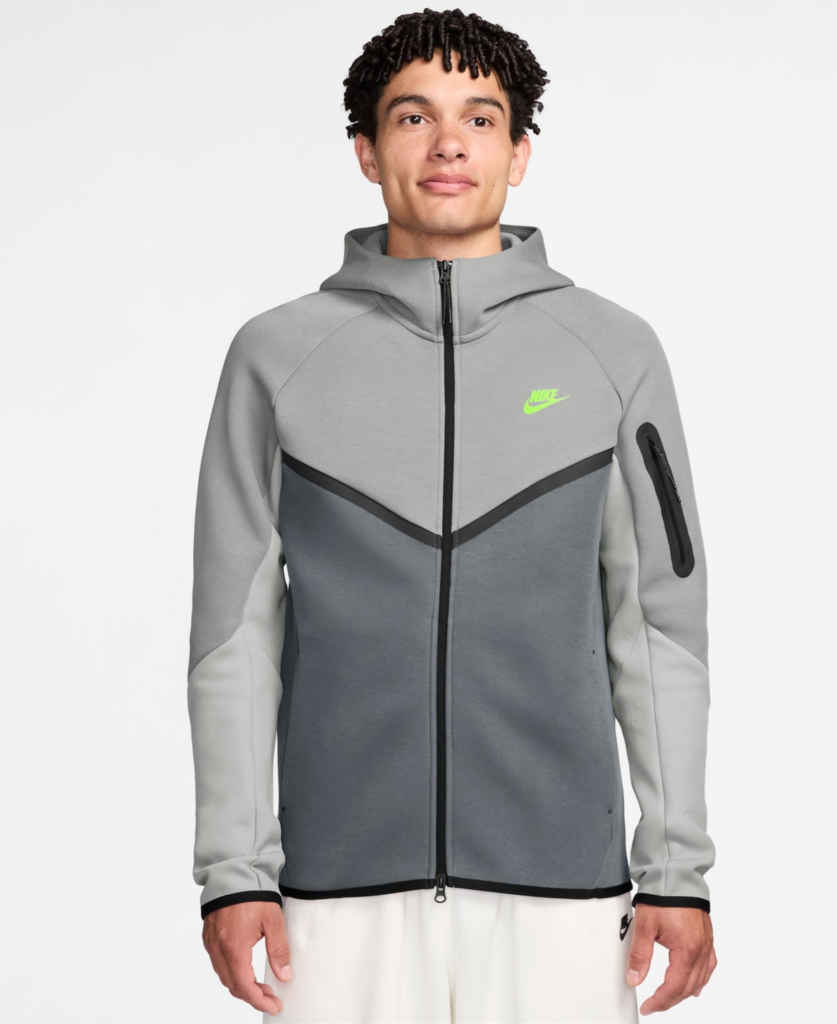 Click here for Nike Mens Tech Fleece Full-Zip Windrunner Logo Hoo... prices