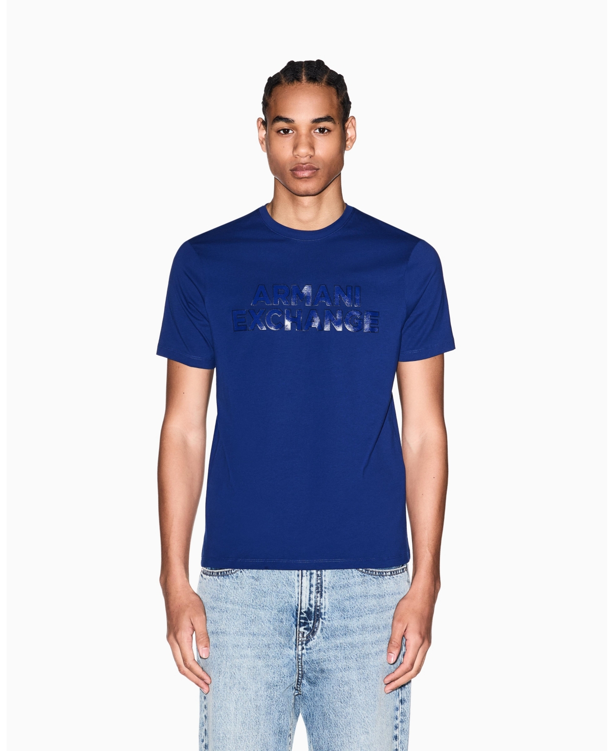 Click here for A|X Armani Exchange Mens Elevated Logo T-Shirt - B... prices