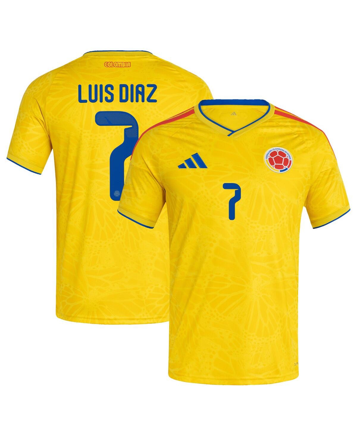Click here for Adidas Mens Luis Diaz Yellow Colombia National Tea... prices