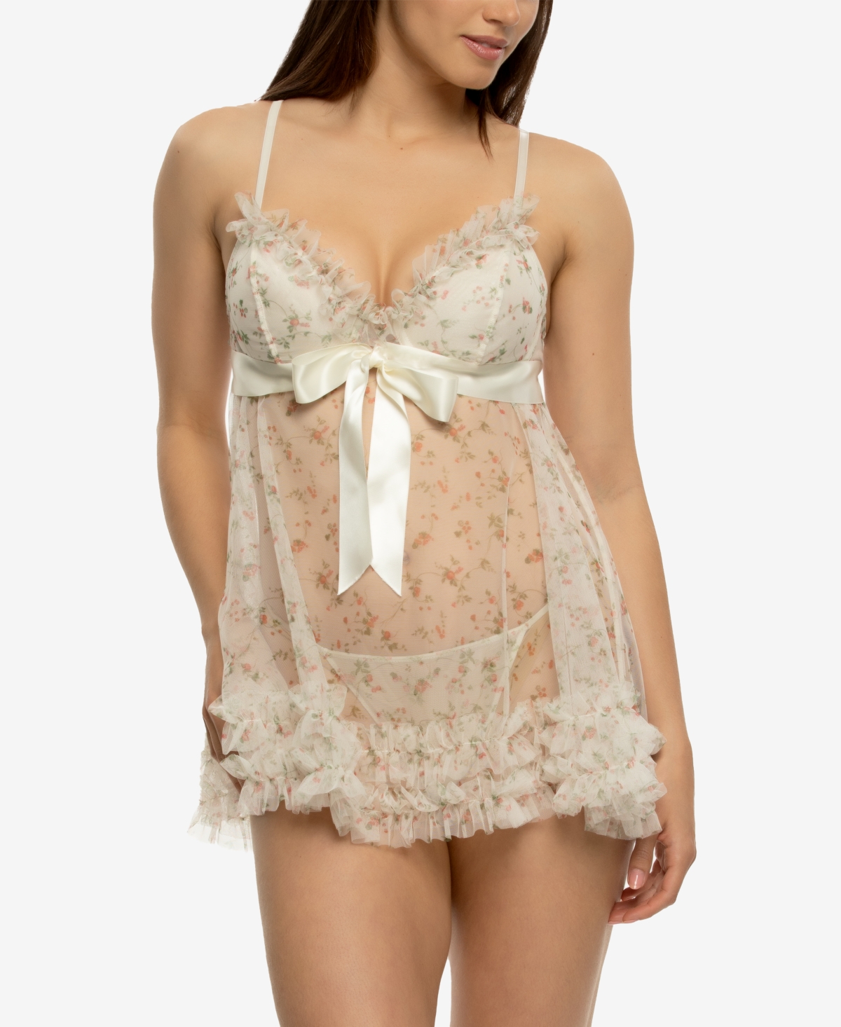 Click here for Jezebel Womens Veil Luxe Babydoll Set 999554P - Co... prices