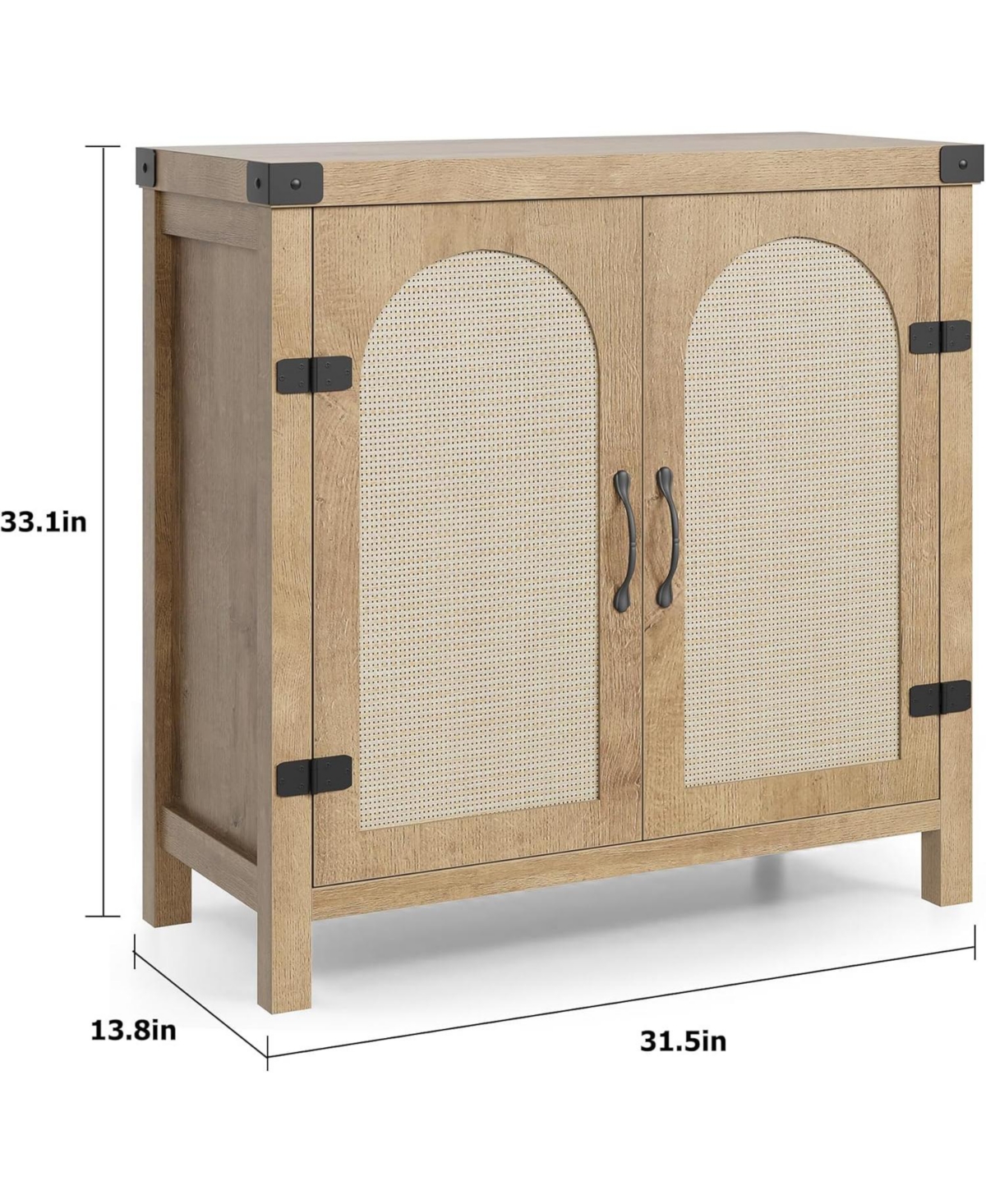 Click here for gaomon 31.5 Inch Rattan Buffet Cabinet 2 Doors Adj... prices