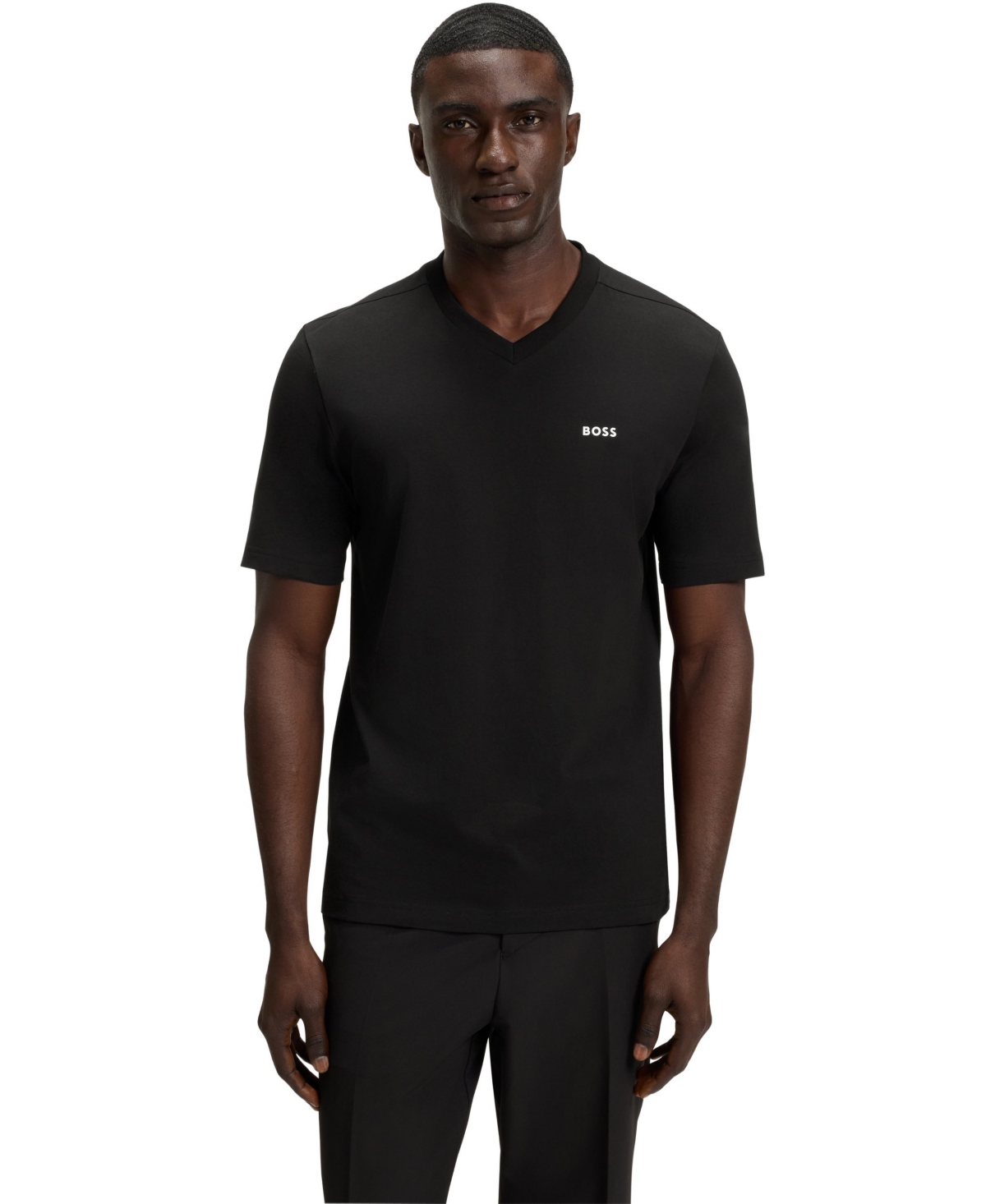 Click here for Boss by Hugo Boss Mens Contrast Logo Regular-Fit T... prices