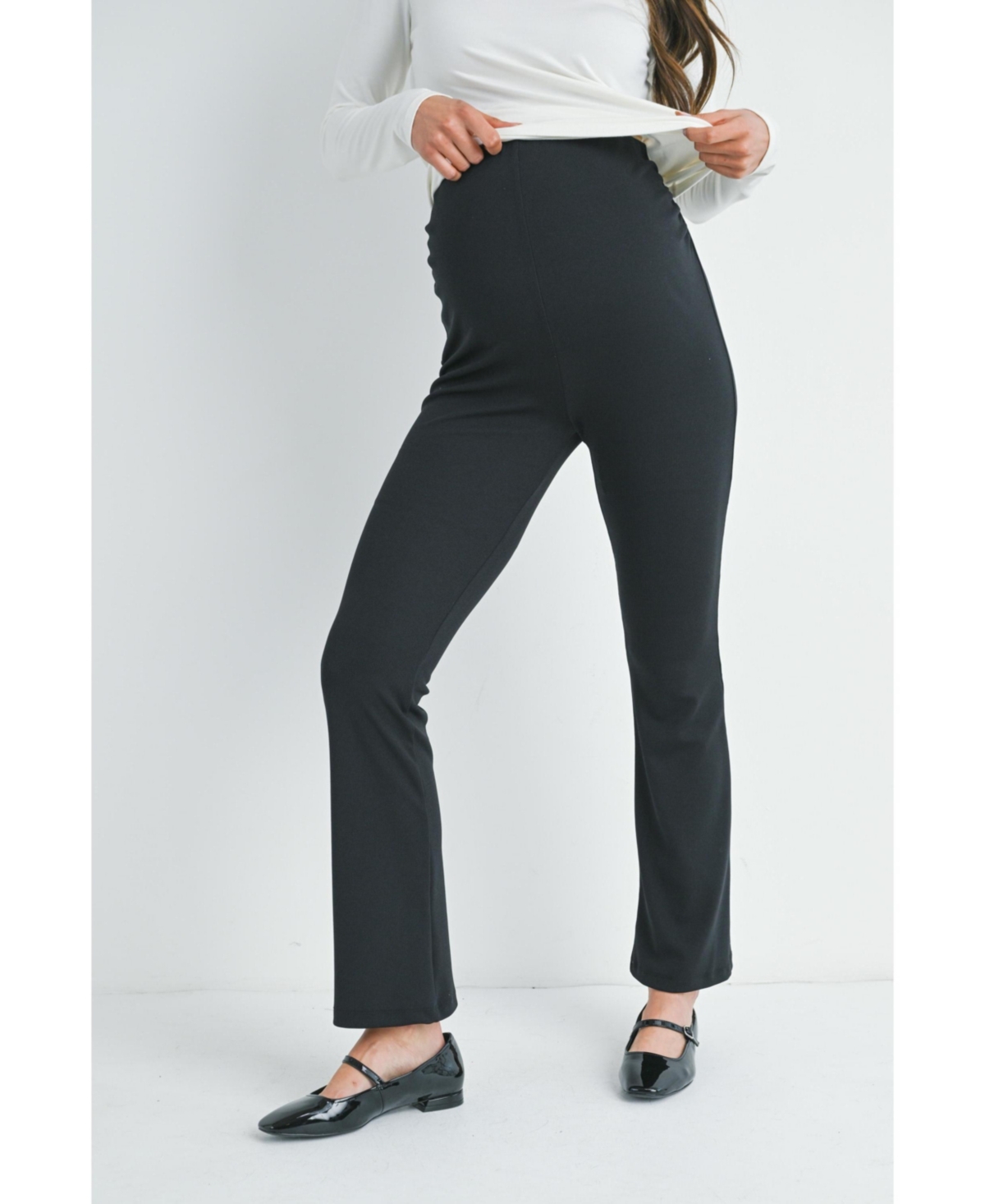 Click here for Hello Miz Maternity Over-the-Belly Bootcut Pull-On... prices