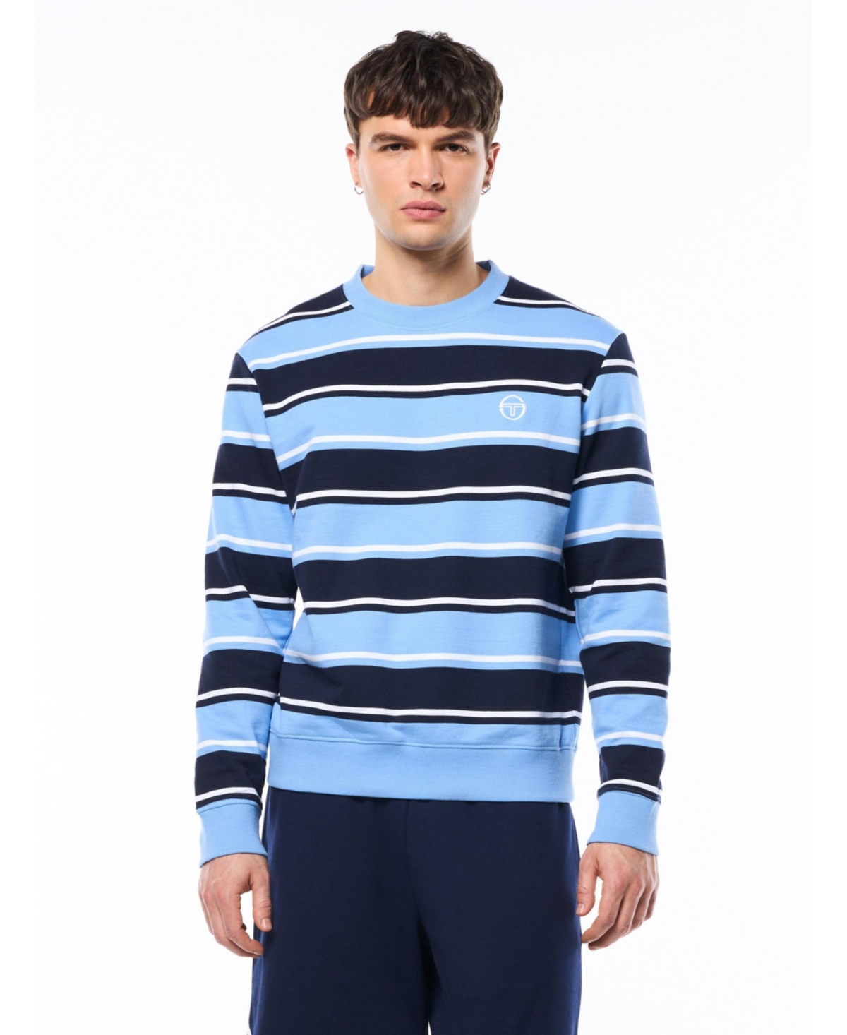 Click here for Sergio Tacchini Mens Strisce Stripe Crewneck - Mar... prices