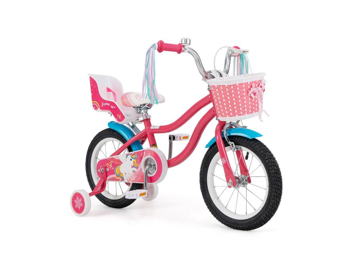 Click here for Hongge 14 Inch Girls Bike with Doll Seat and Train... prices